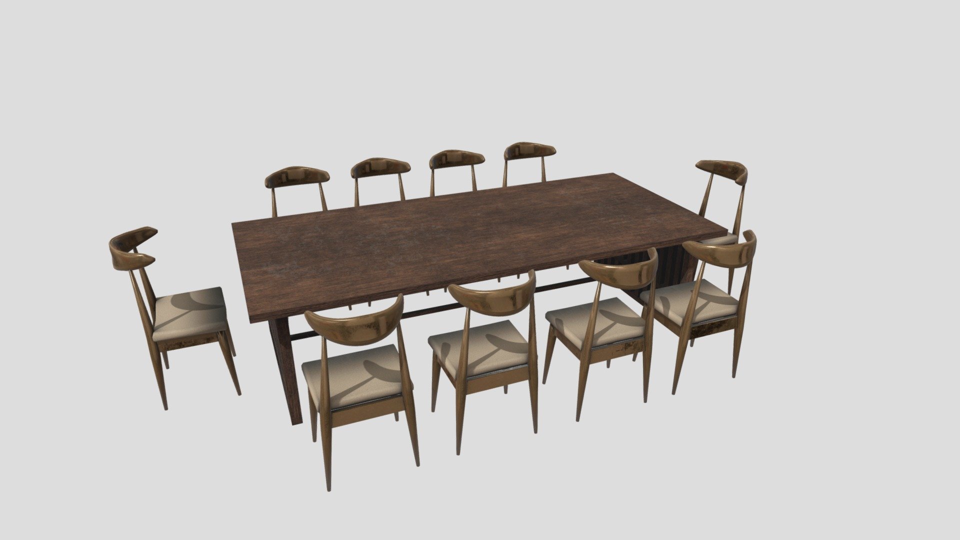 Long Table_3 - Buy Royalty Free 3D model by rebuilderai (@RebuilderAI ...