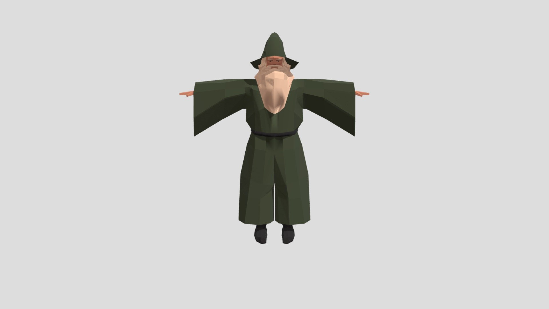 Lowpoly Wizard - 3D model by owowowsam [8eec41e] - Sketchfab