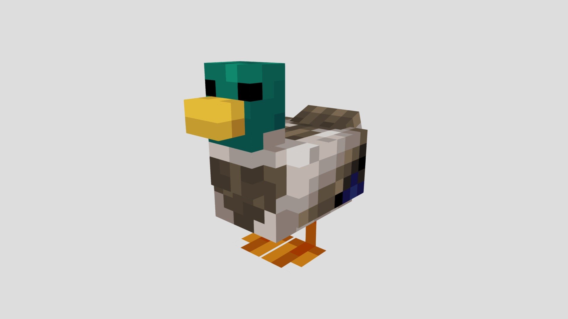 Minecraft Mallard - 3D model by Path (@Pathkatt) [8eec68a] - Sketchfab