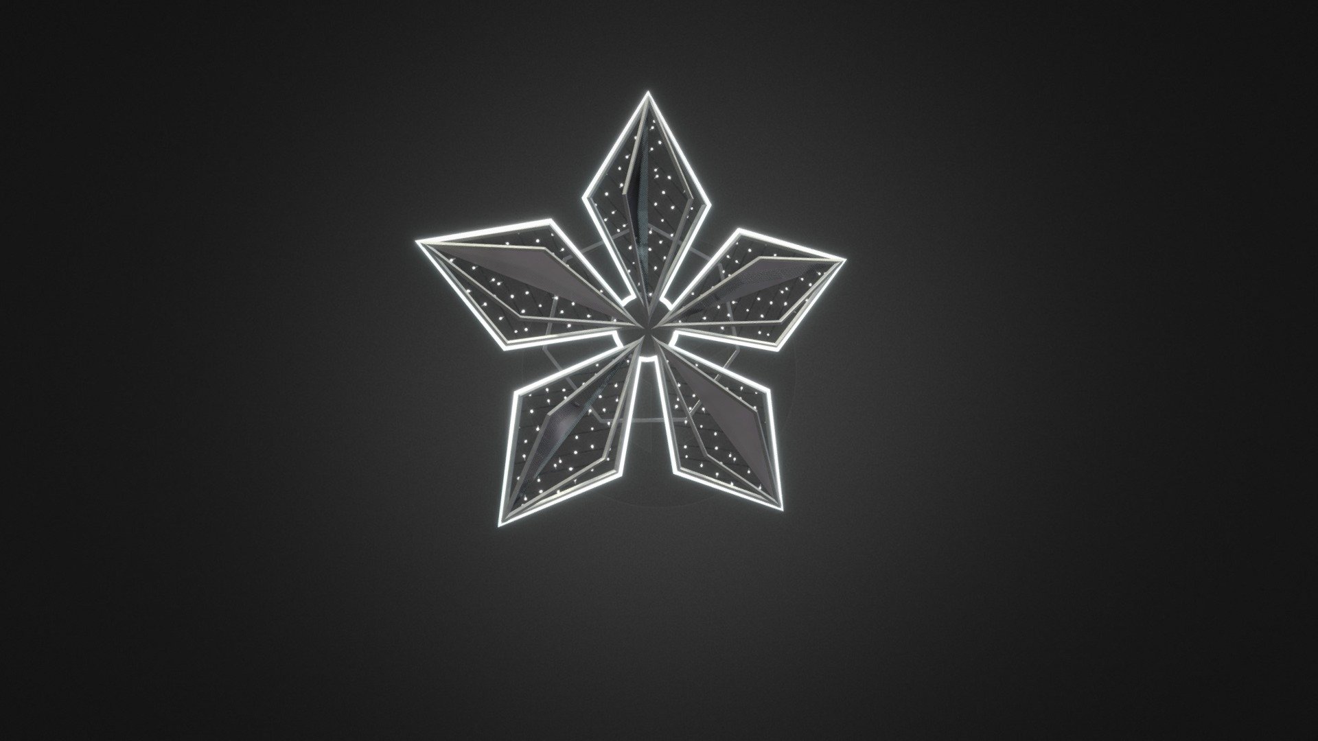 Ice Flake Star 703-140 - Download Free 3D model by fizzcodesign [8eef592] - Sketchfab