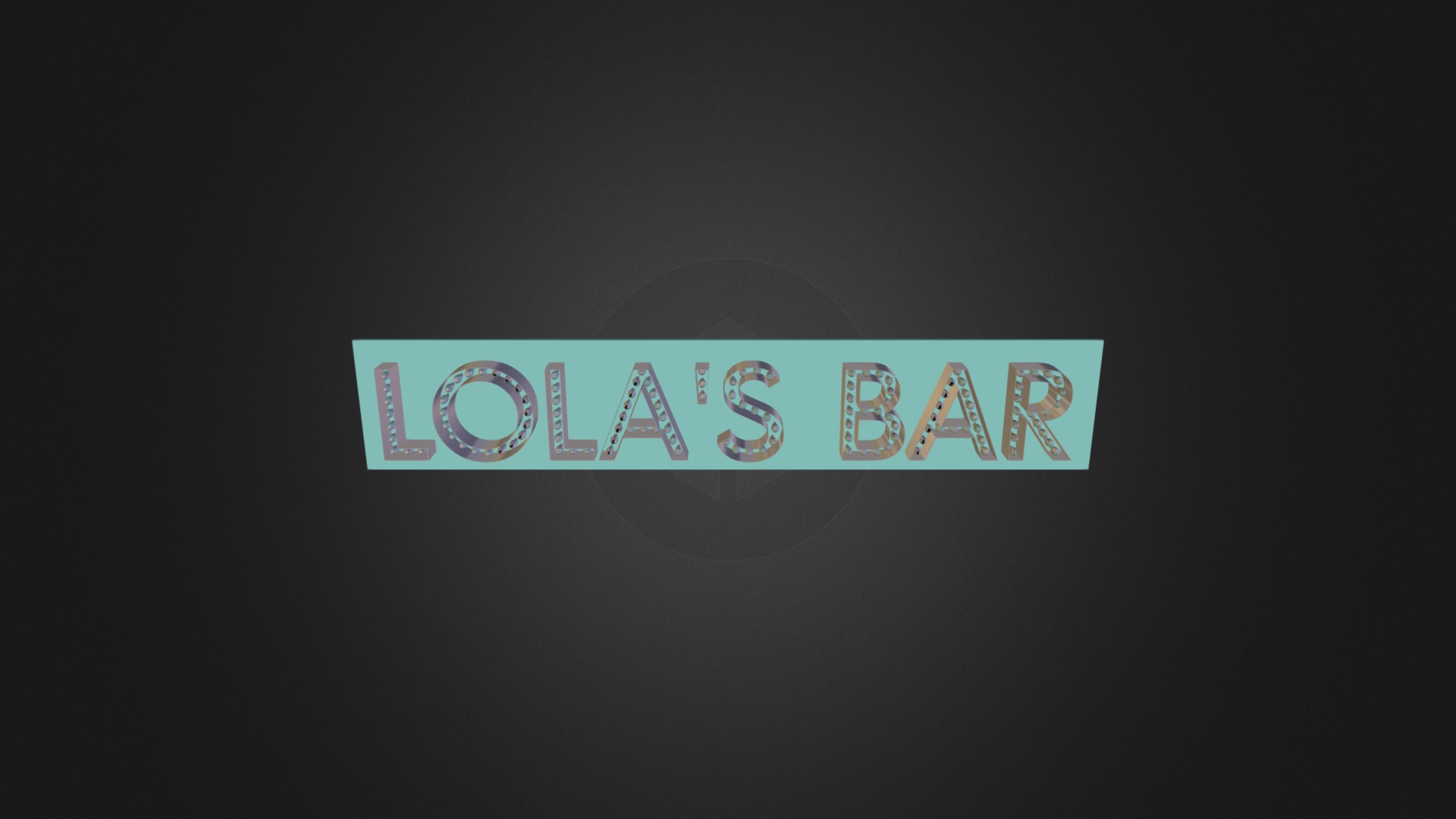 lola sign - 3D model by iliakakos [8eefad5] - Sketchfab