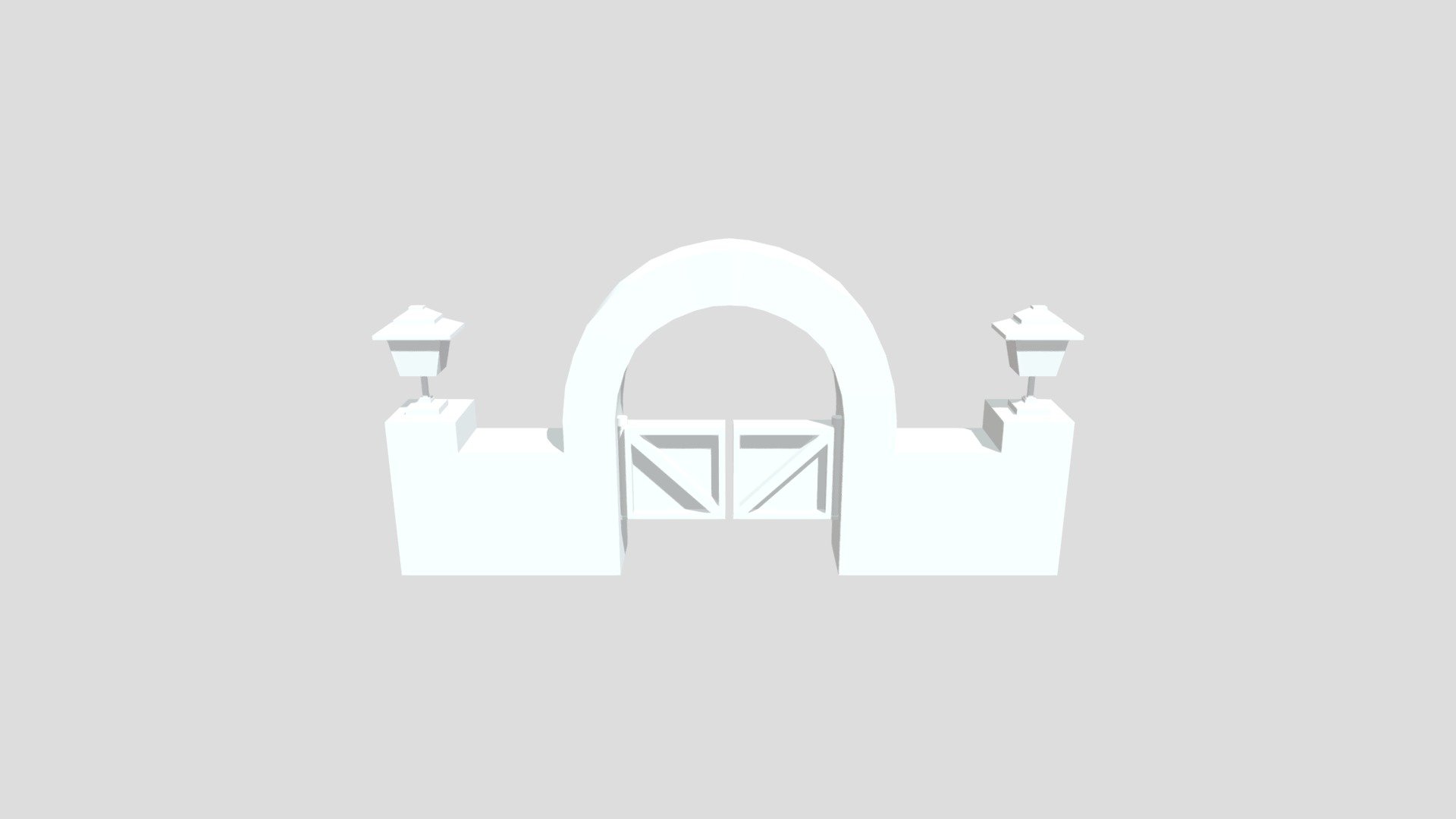 Gate Finished - Download Free 3D model by mrsquid10 [8ef034e] - Sketchfab