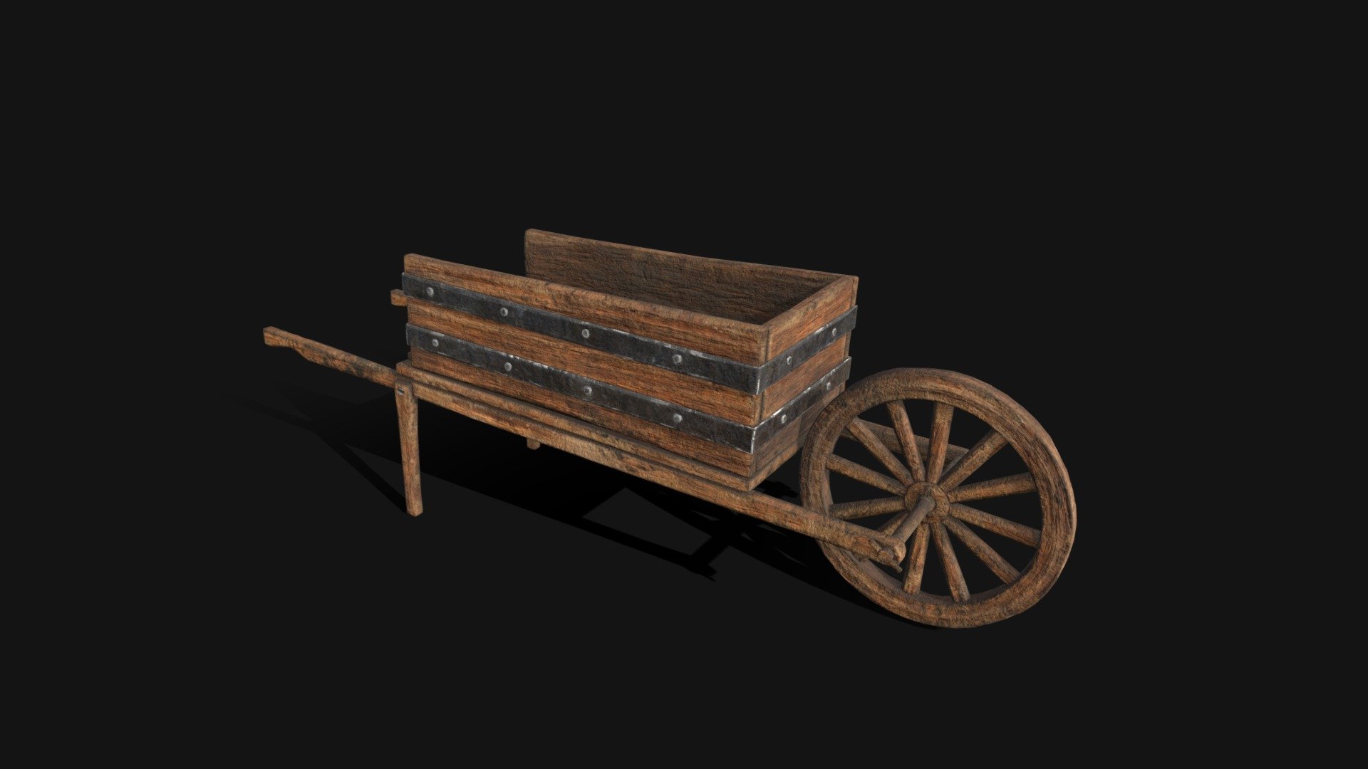 Wheel Barrow Cart - Buy Royalty Free 3D model by Clockwork Creations ...
