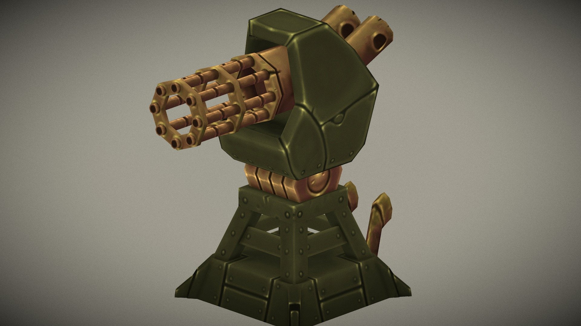 Chain Gun - 3D model by Thiago Allan (@solsoleil) [8ef3b81] - Sketchfab