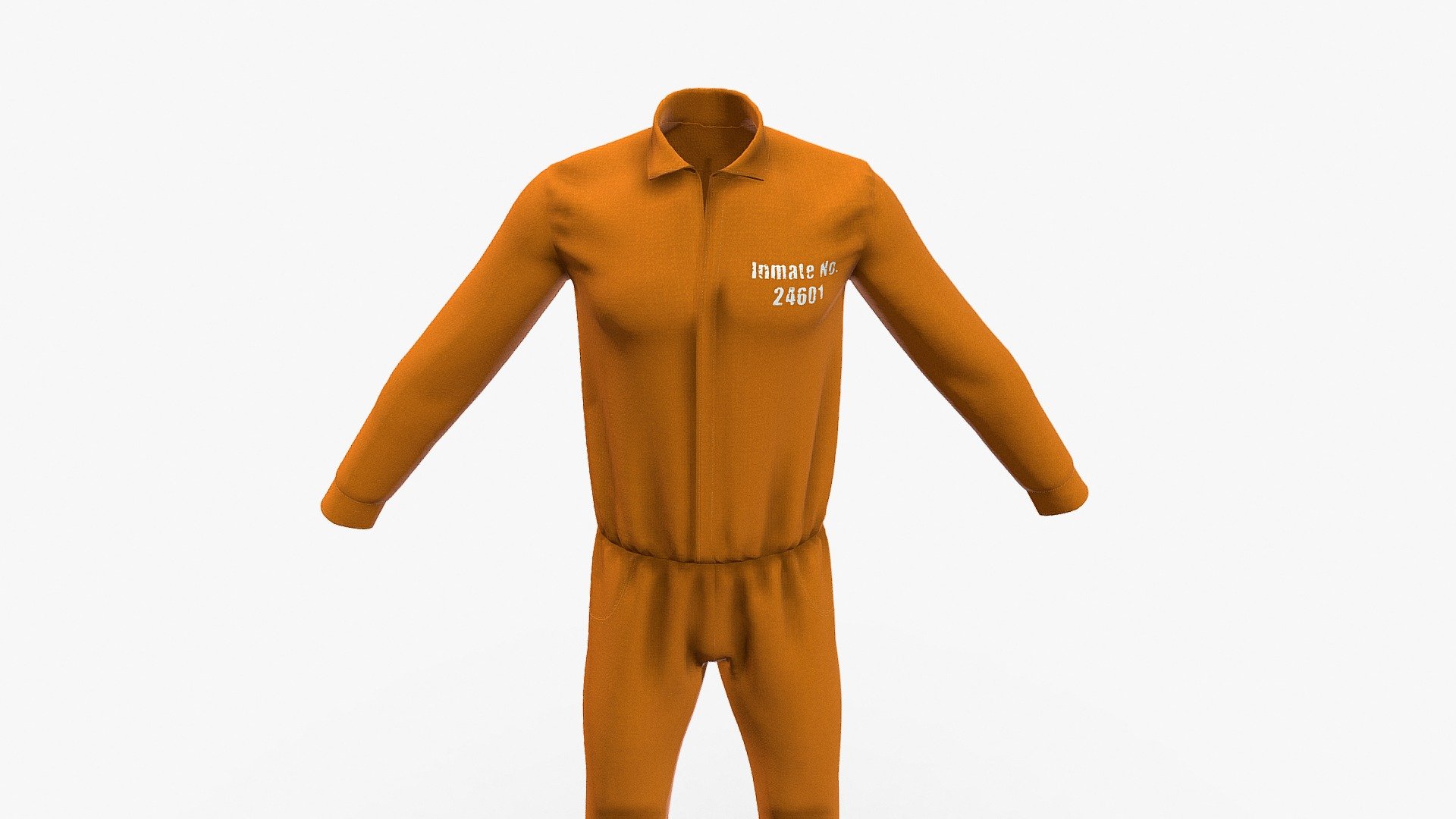 Inmate jumpsuit - Download Free 3D model by Pieter Ferreira ...