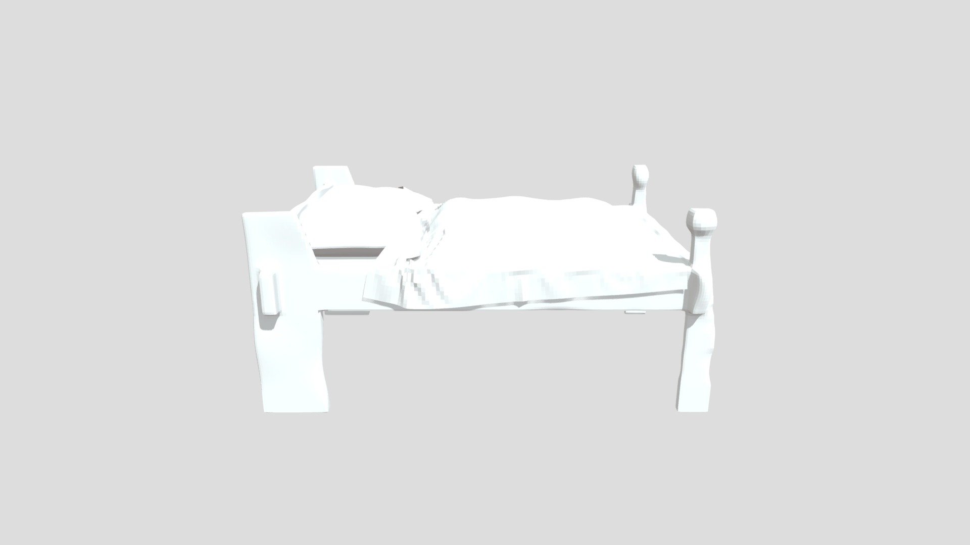 Bed - Download Free 3D model by akinaritsu [8ef57e9] - Sketchfab