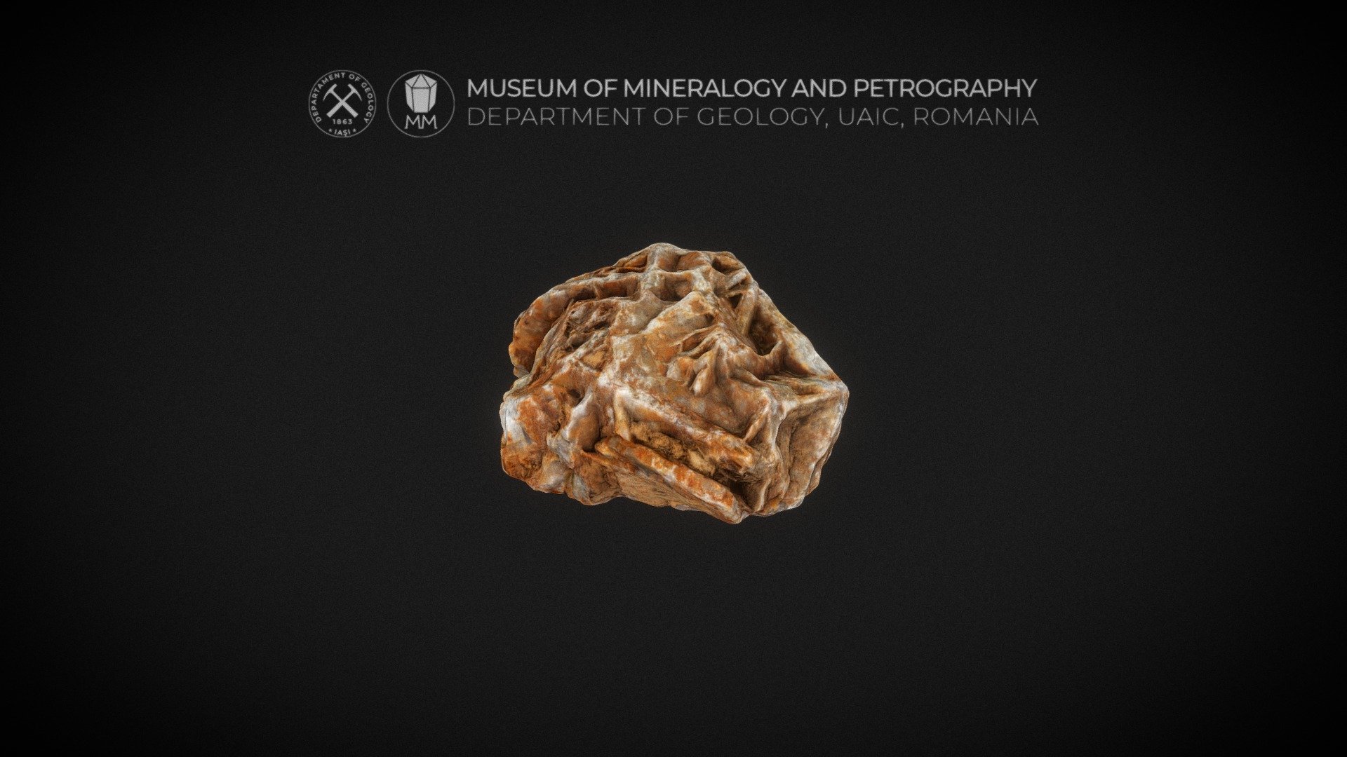 Tabular crystals of oxidized Baryte (mineral) - 3D model by Museum of ...
