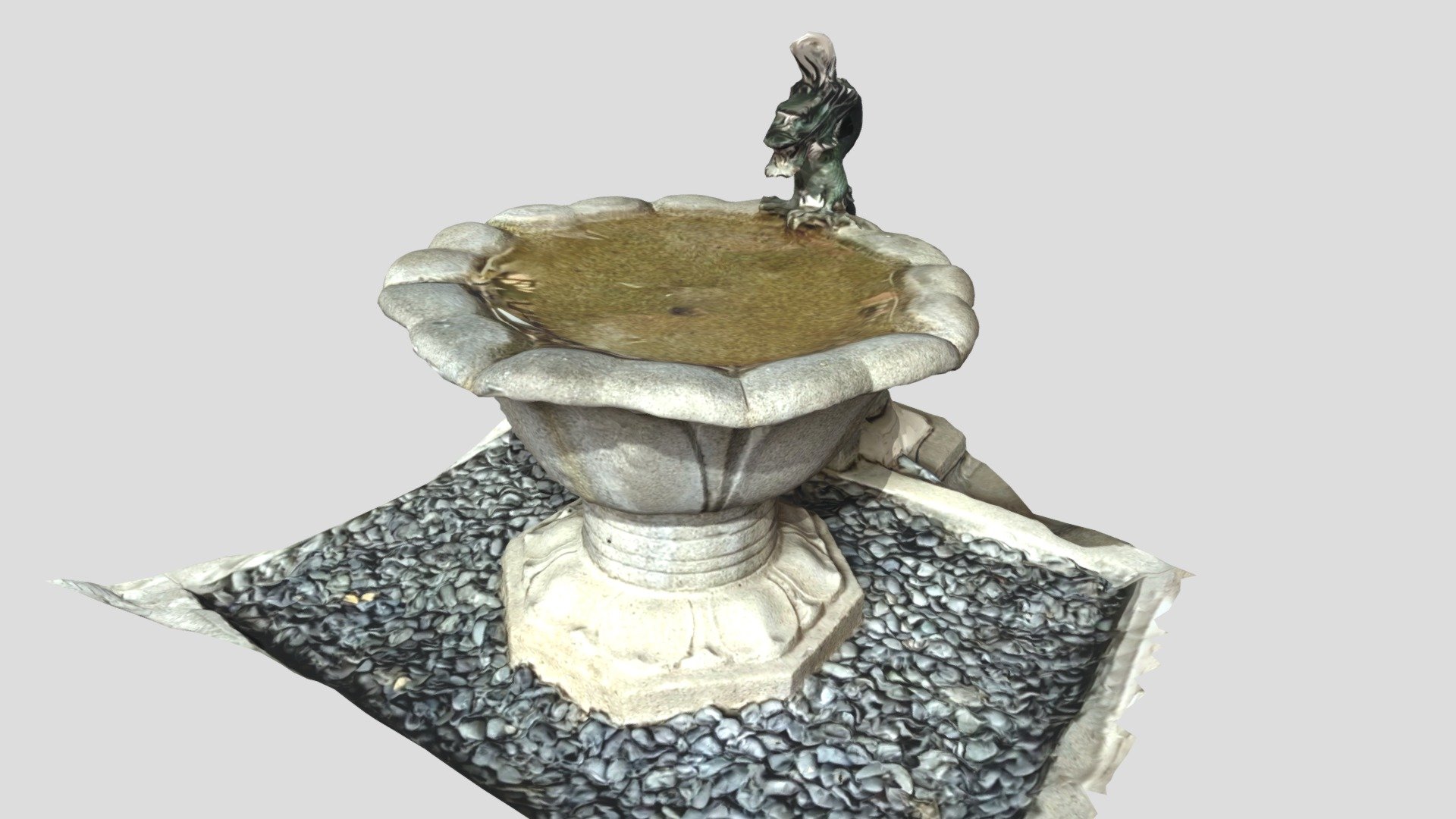 Hand washing basin at Seiganji temple, Kyoto - Download Free 3D model ...