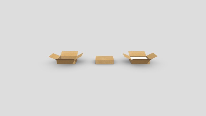 Cardboard-boxes 3D models - Sketchfab