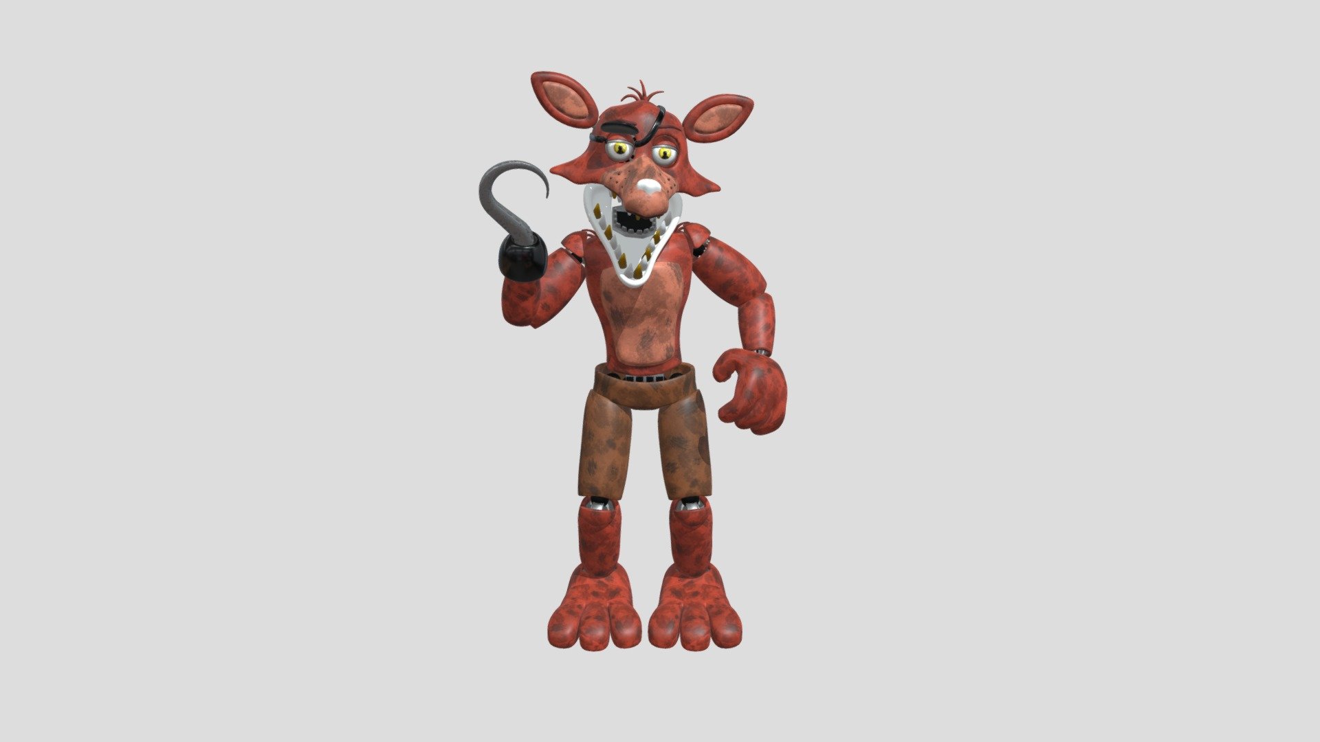 Unwithered Foxy - Download Free 3D model by Gutbear (@Moltenboi124) [8efdc1d] - Sketchfab