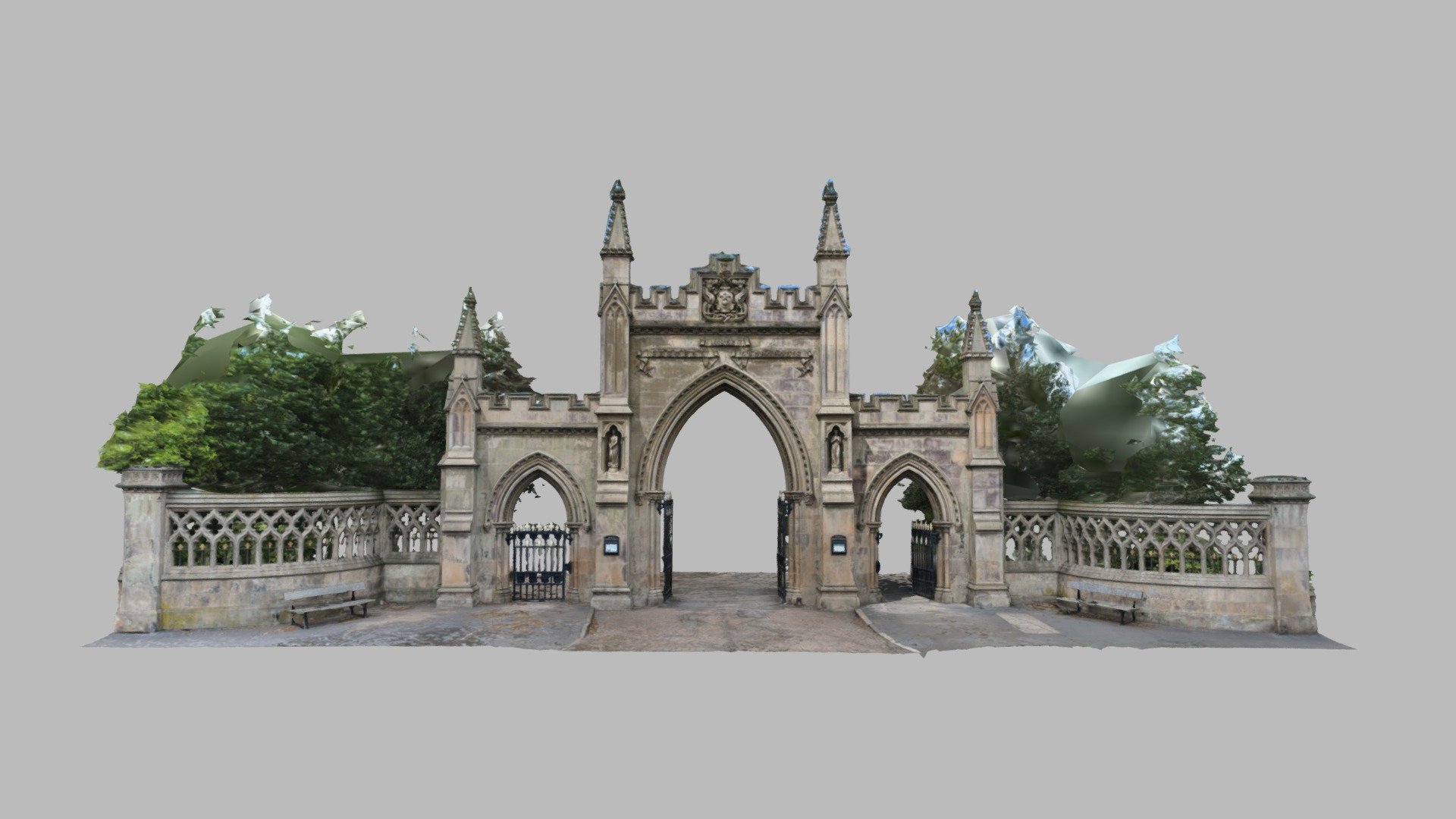 Scotland: Dundee, Eastern Cemetery main gate - Download Free 3D model ...