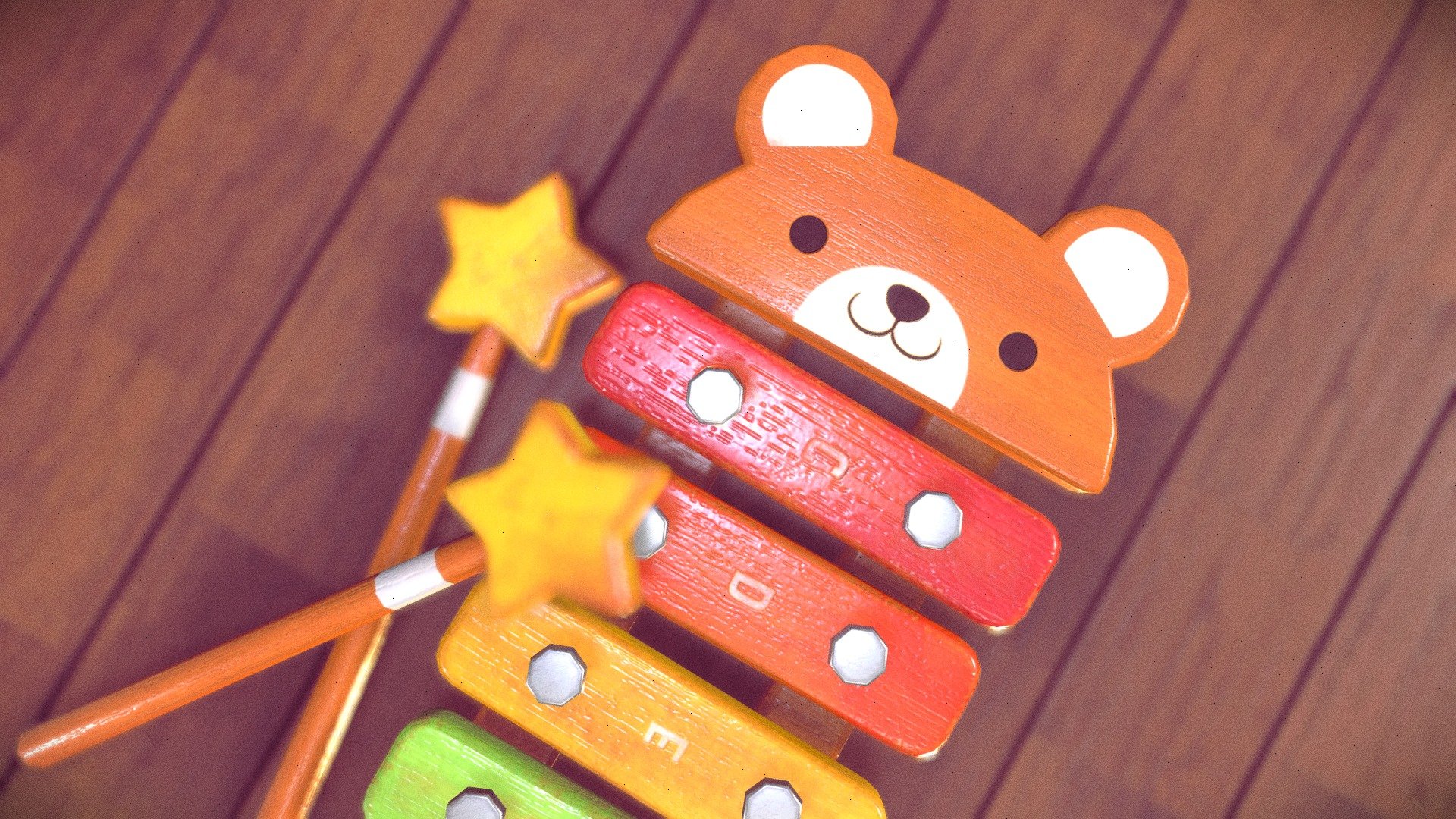 Xylophone Bear - 3D model by Meow-Vortex [8eff876] - Sketchfab