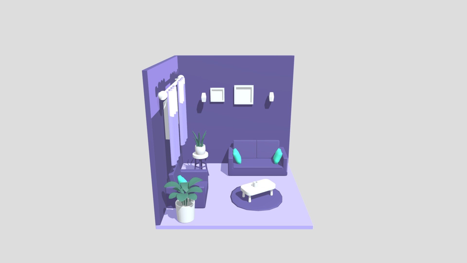 living oom - 3D model by bangtaufiqtfq [8efff01] - Sketchfab
