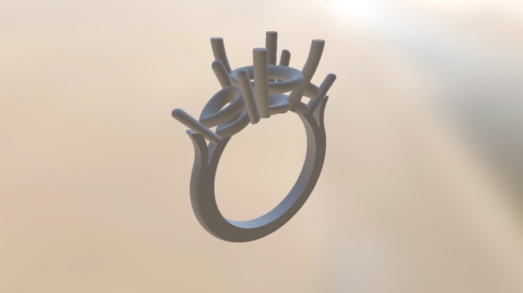 3 Stone Zip Ring Pear Shape - 3D model by jsamuel64 [8f001e2] - Sketchfab