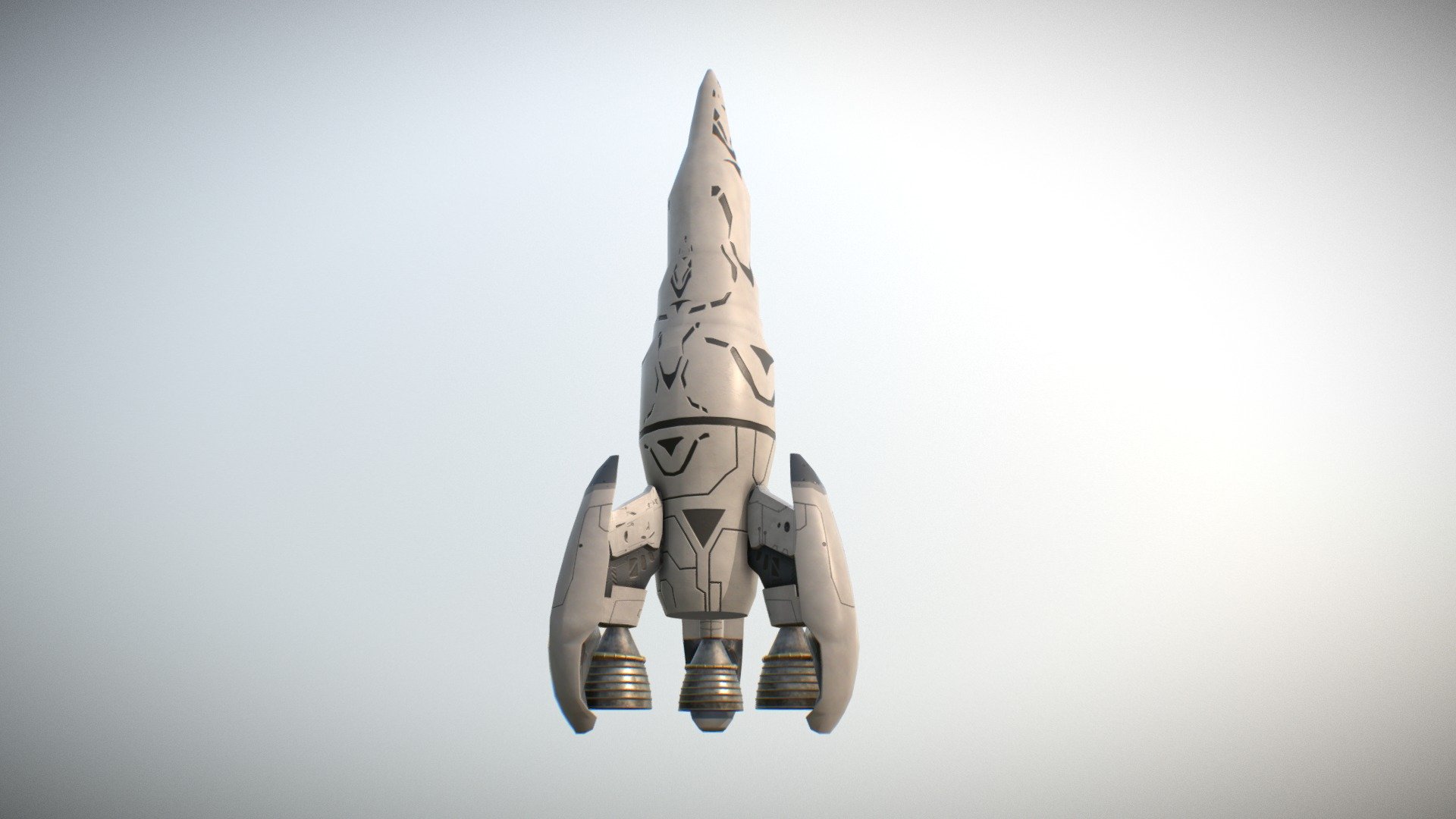Cohete - 3D model by Dinamo (@dinamocg) [8f00f8f] - Sketchfab