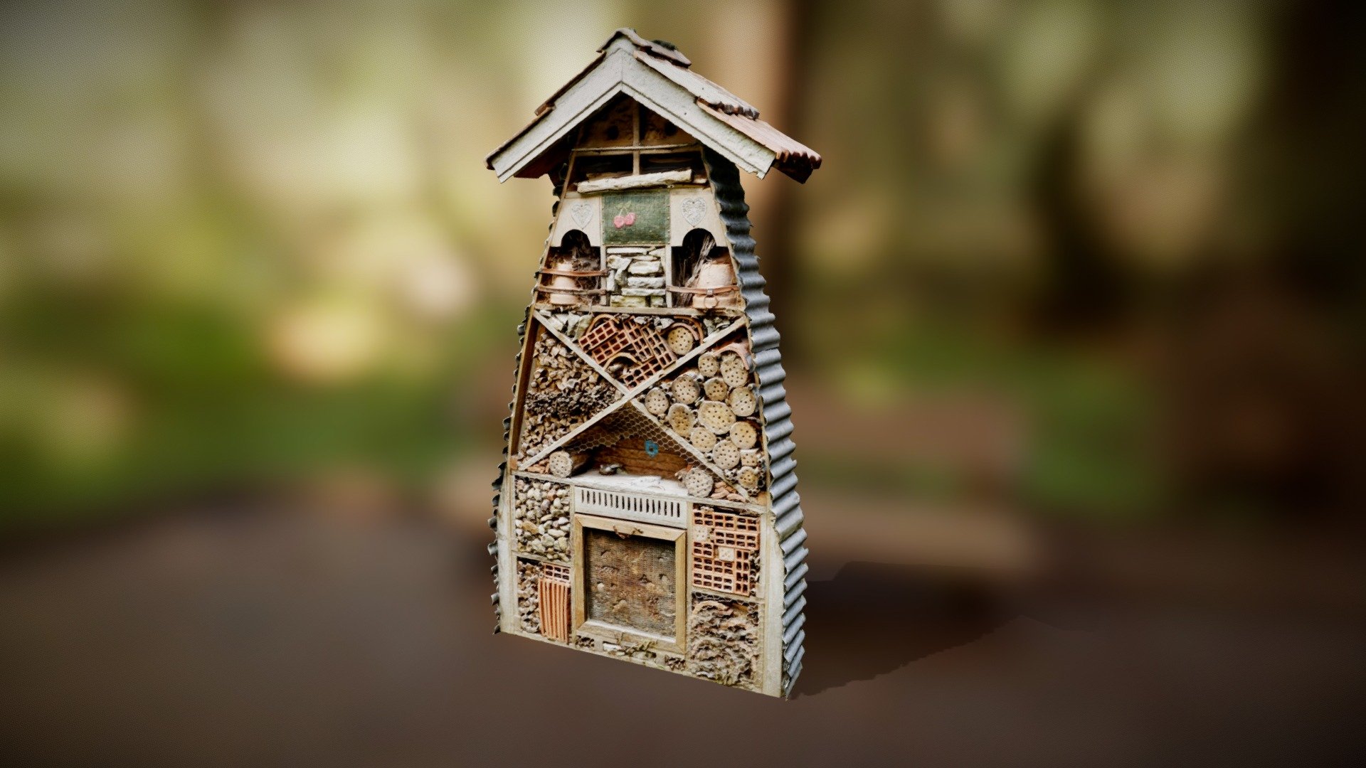 N073 Insect Hotel - 3D model by bimage [8f01287] - Sketchfab