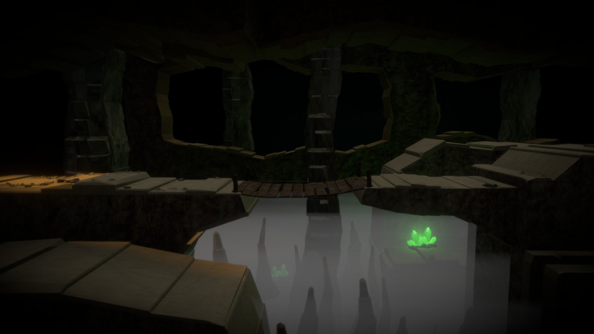 Concept Low Poly Cave Scene - 3D model by Josh Zoboki (@Worldlymango ...