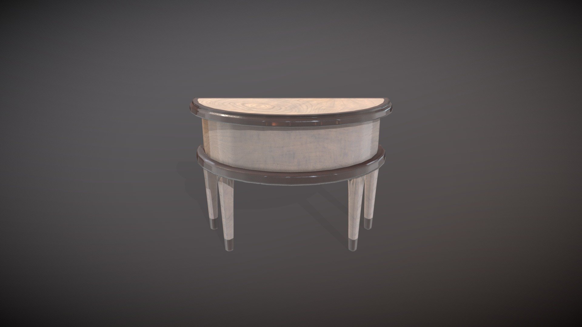 Half-Moon Table - 3D model by WillLeBeouf [8f03466] - Sketchfab