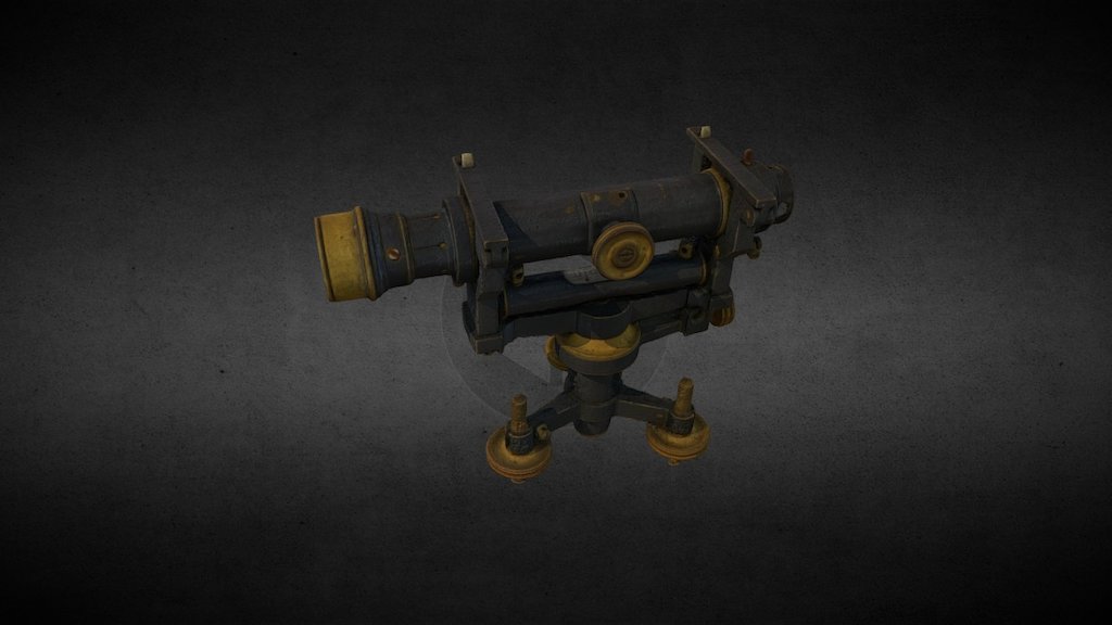 Antique leveling instrument - 3D model by Ozzing d.o.o. Trbovlje ...