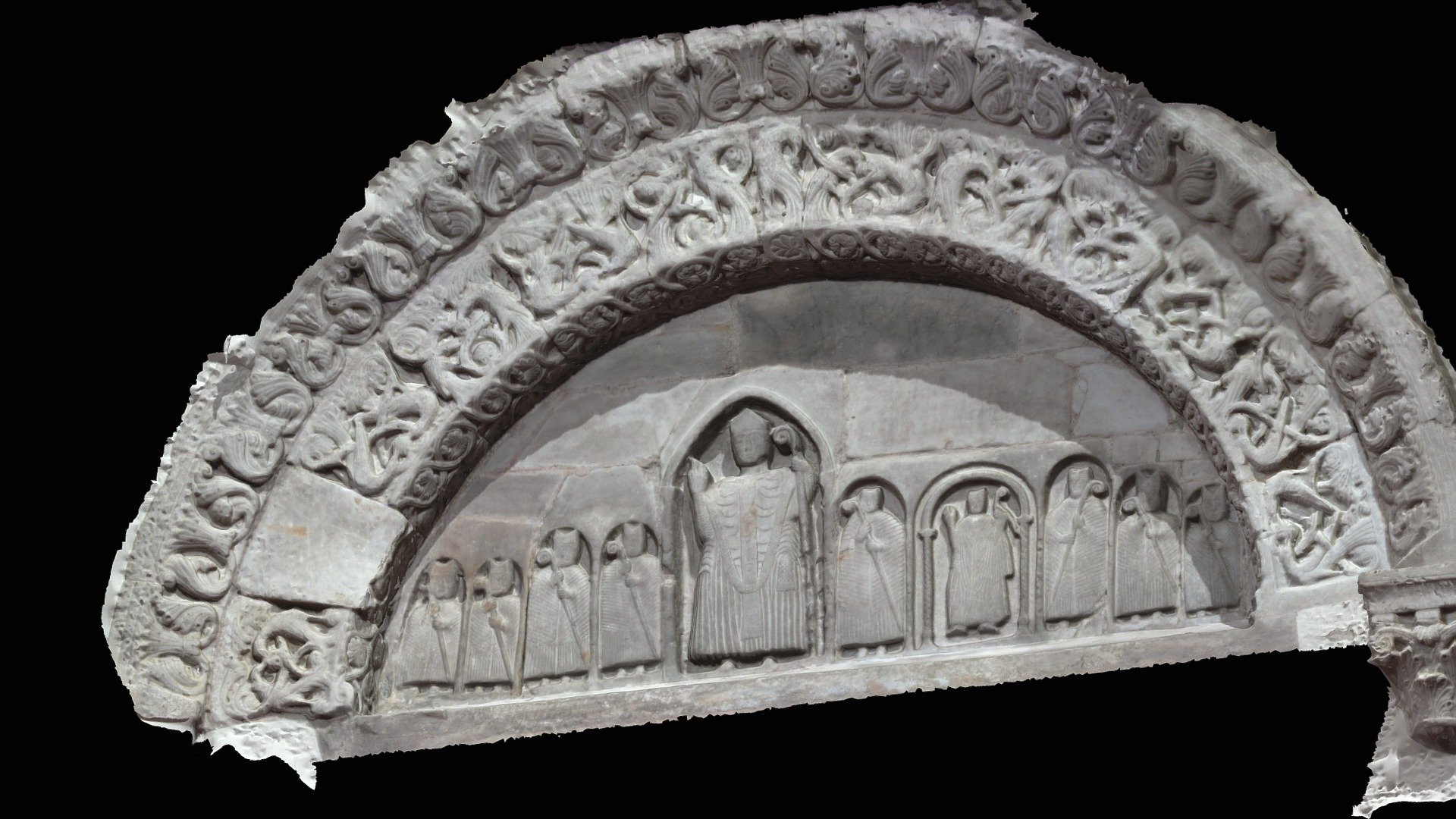 Narbonne St Paul et Serge, Tympan - 3D model by DominiqueAllios ...