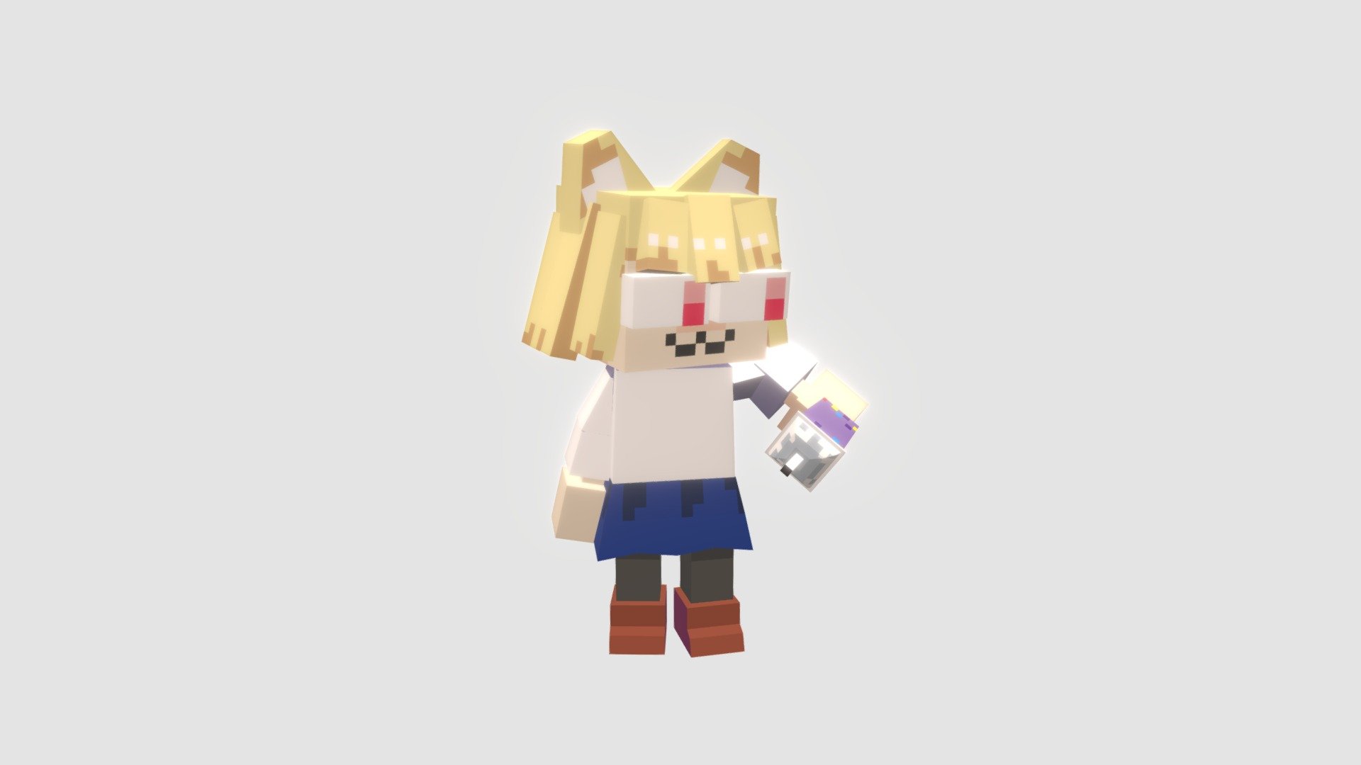 Neco arc tries the grimace shake - 3D model by Tuna5 [8f04c30] - Sketchfab