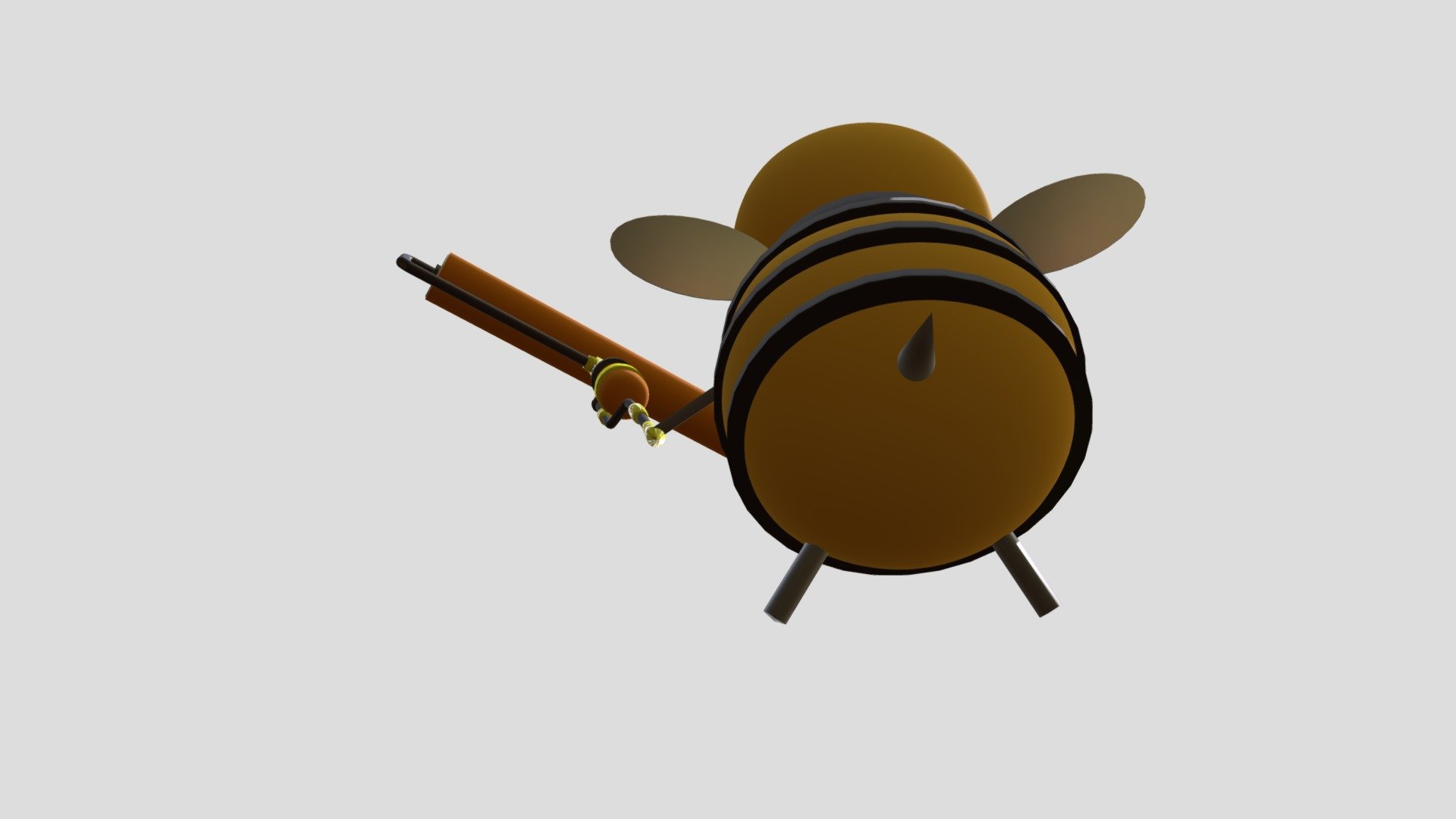 Splatoon Bee - 3D model by tsaiadrian [8f05a20] - Sketchfab