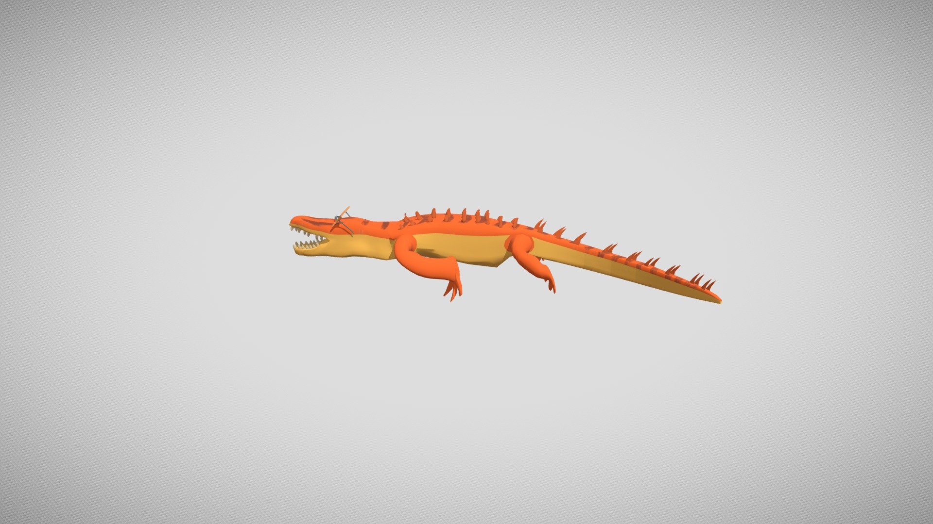 crocodile finished - 3D model by Davidk (@Davdk) [8f0805b] - Sketchfab