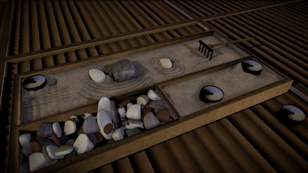 Zen Garden - 3D model by Raymond (@rookieray) [8f099eb] - Sketchfab