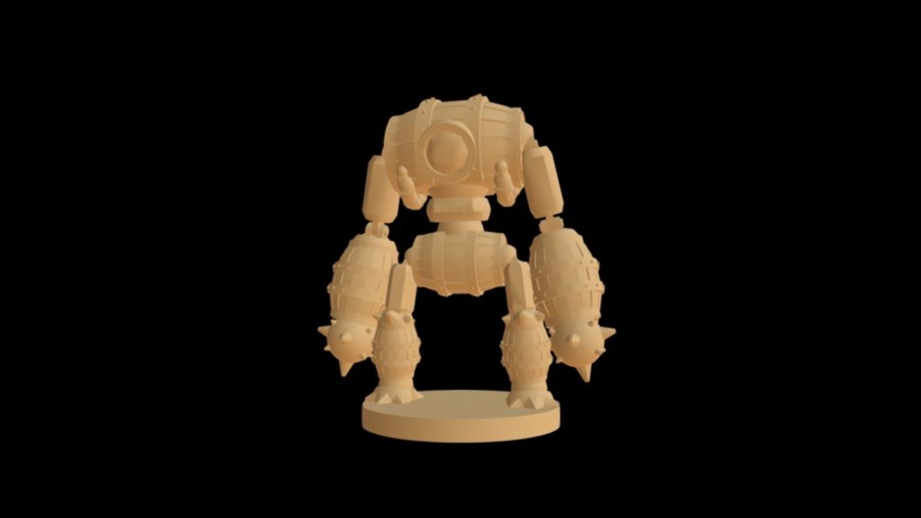 Barrel Golem - 3D model by dutchmogul [8f0a1f3] - Sketchfab
