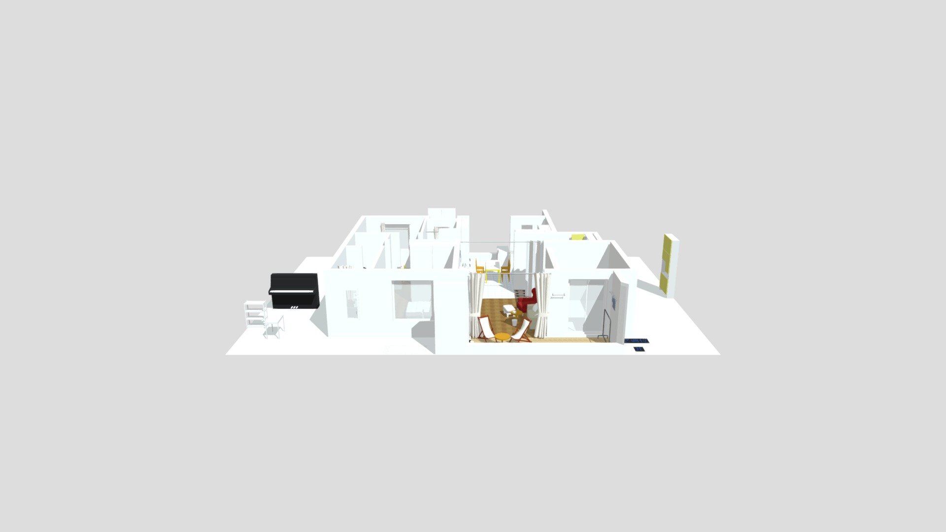 A Floor Plan Draft - Download Free 3D model by ted1277 [8f0b5c9 ...