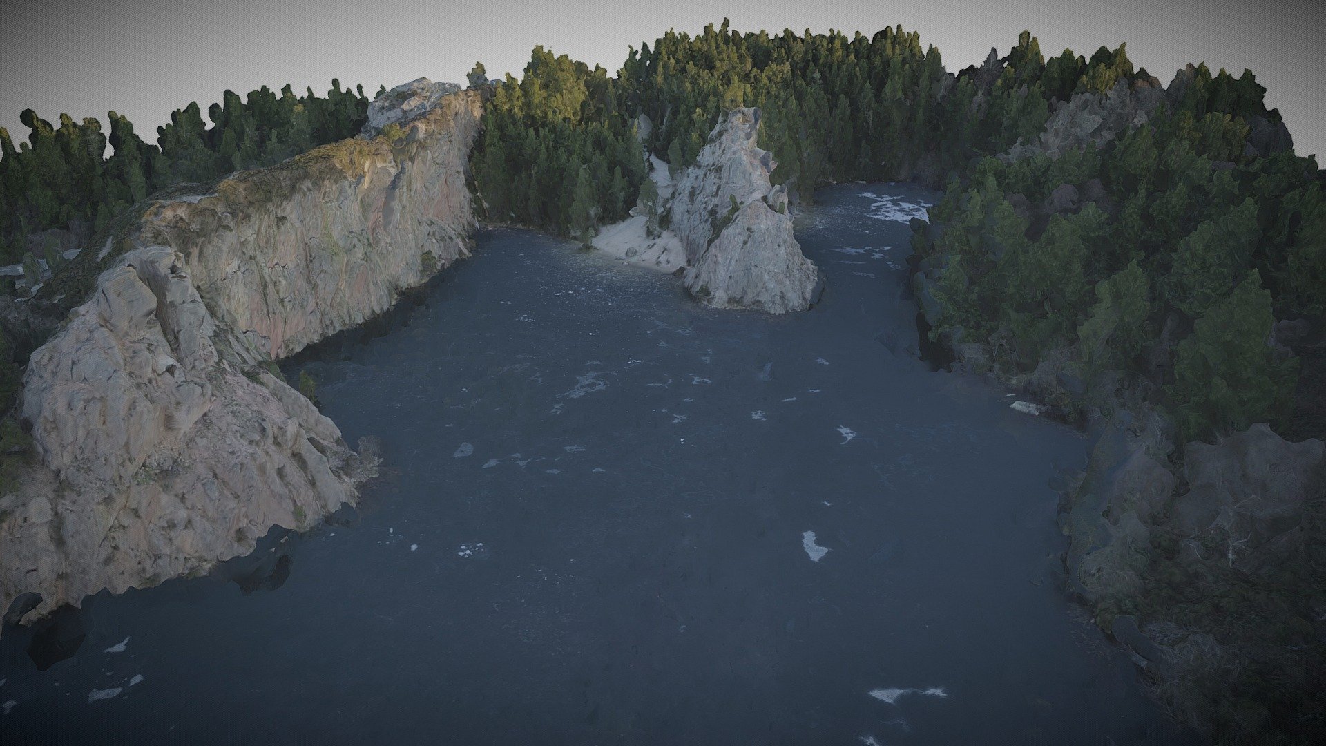Carraigfoyle Quarry 3D Mesh - 3D model by Eiredrone [8f0ccc0] - Sketchfab