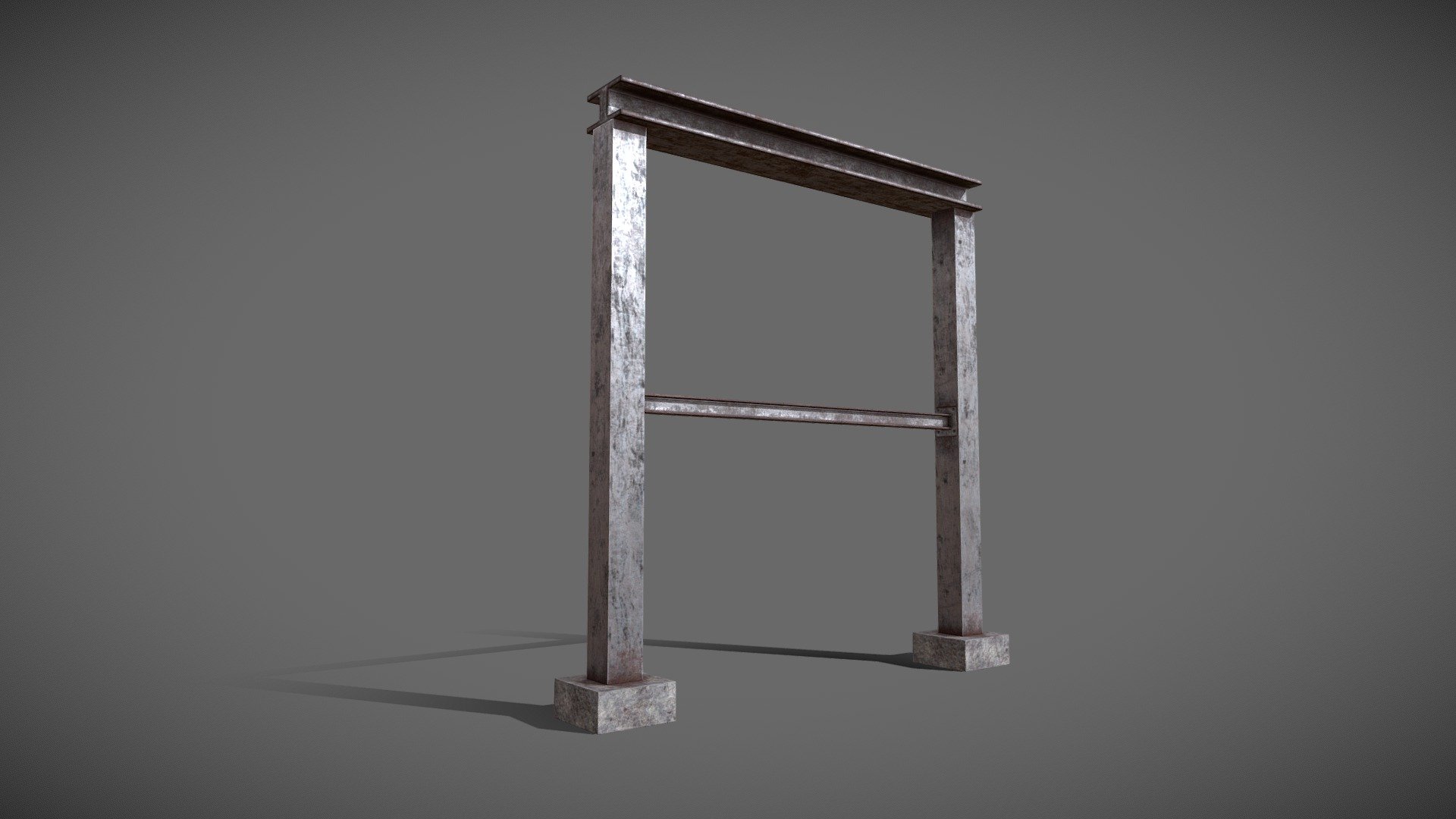 Construction steel beam 4 - Download Free 3D model by assetfactory ...