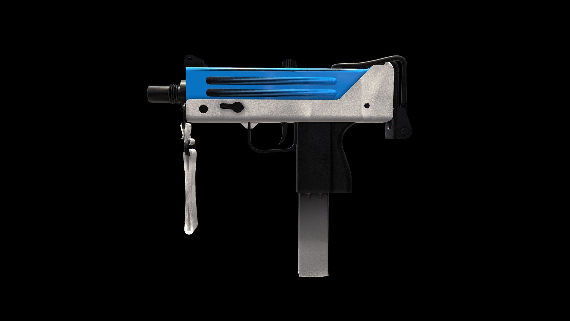 MAC-10 | Aquanet - 3D model by xaikirox [8f10d72] - Sketchfab