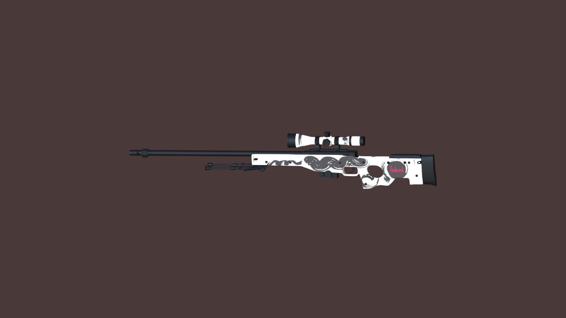 AWP Inked - 3D model by jonnycashhshshsh [8f13d63] - Sketchfab