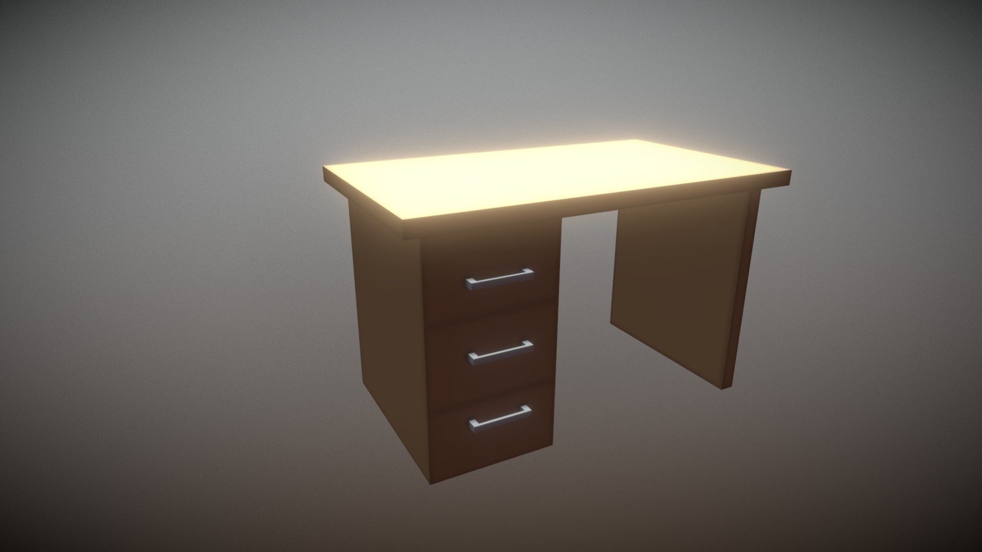 Isometric Furniture Collection - Desk - Desk 01 - 3D model by ...