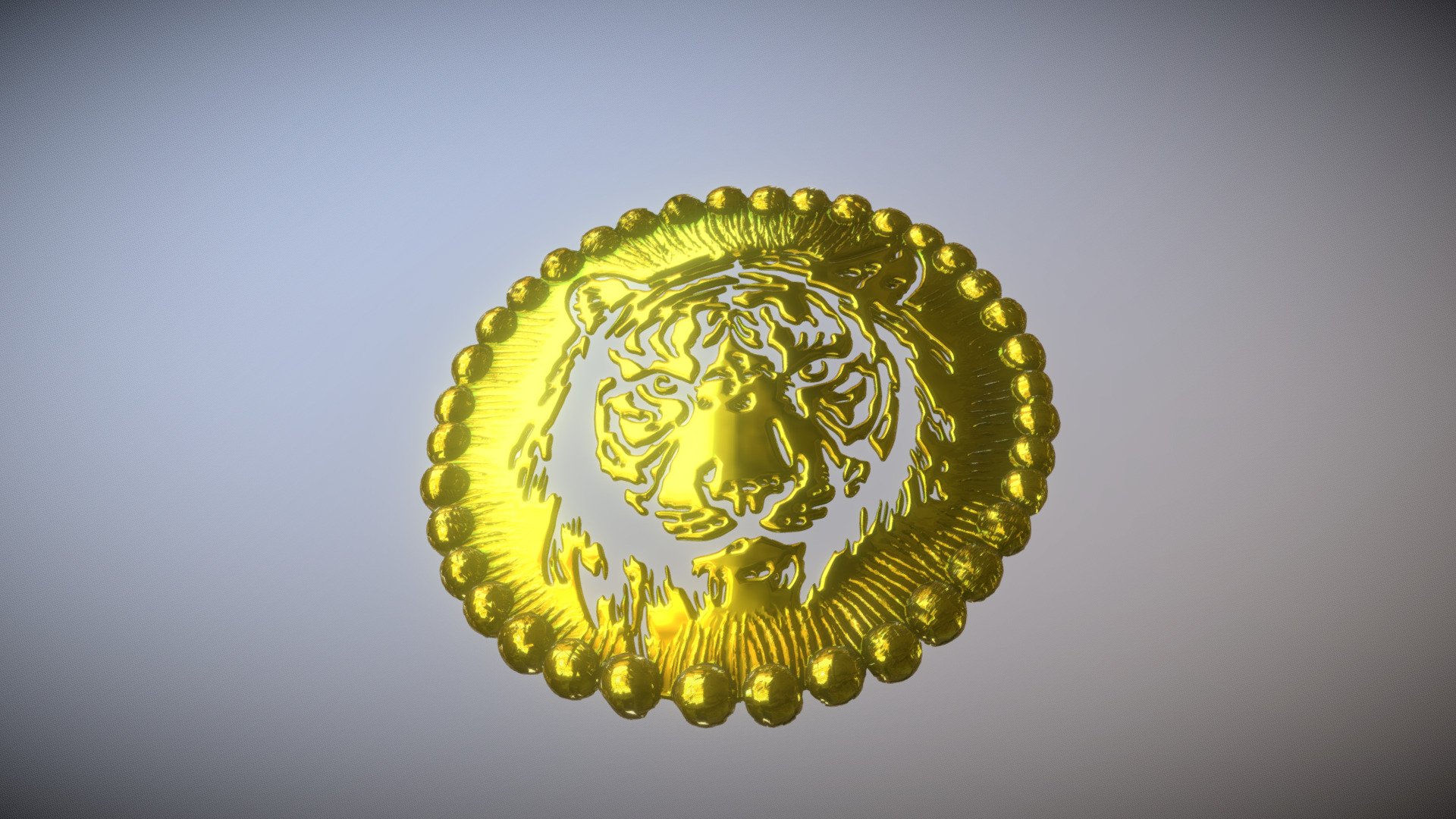 Tiger medal - Download Free 3D model by Andrew Mad (@AndrewMad ...