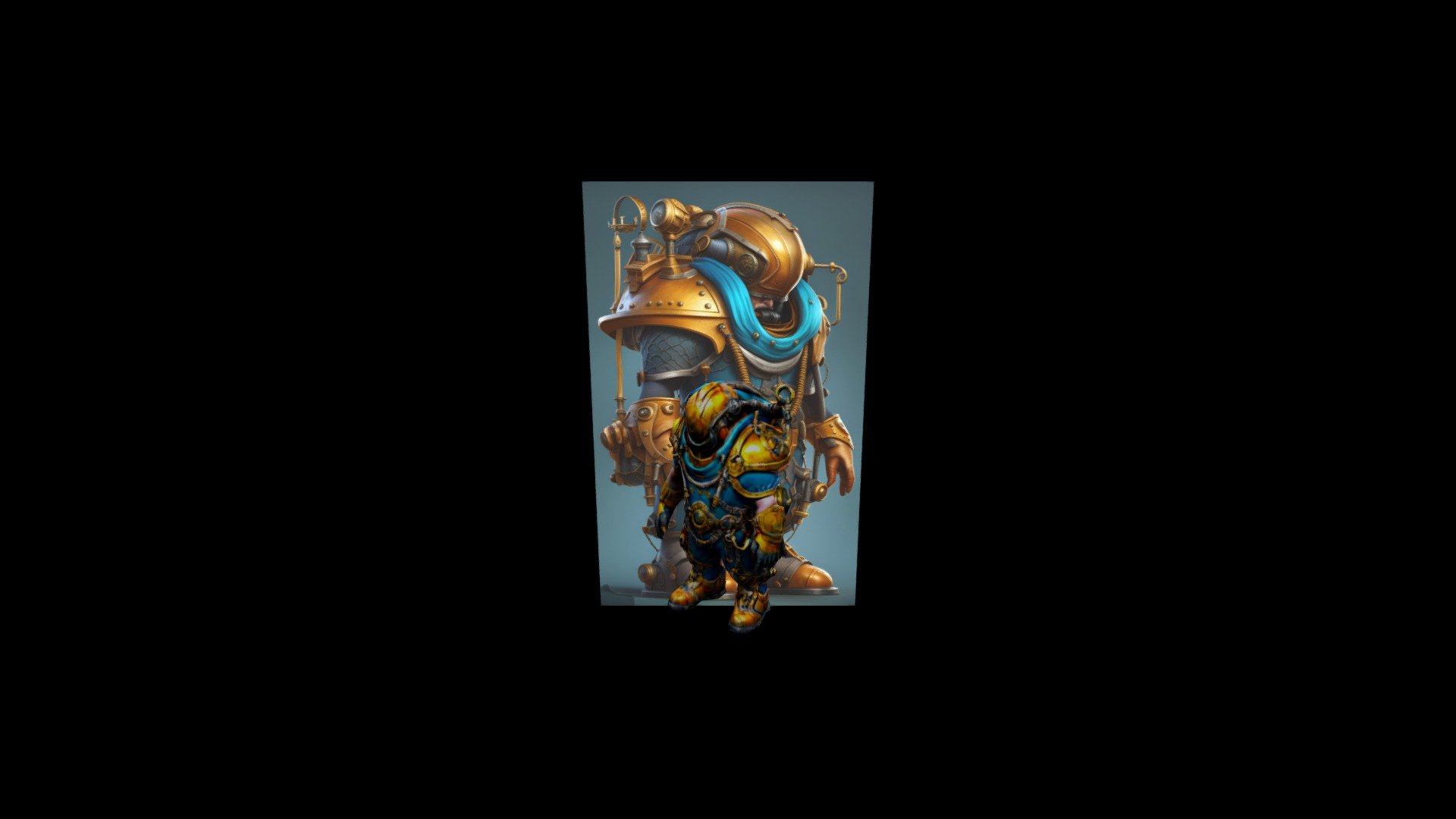 "Steampunk Submarine Man" A steampunk submari - Download Free 3D model ...