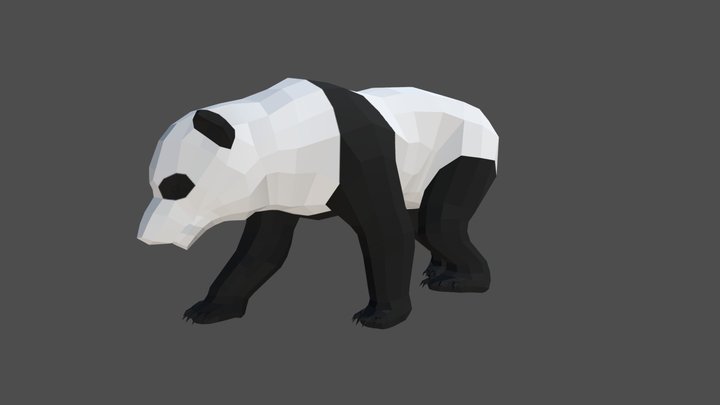 Panda-cartoon 3D models - Sketchfab