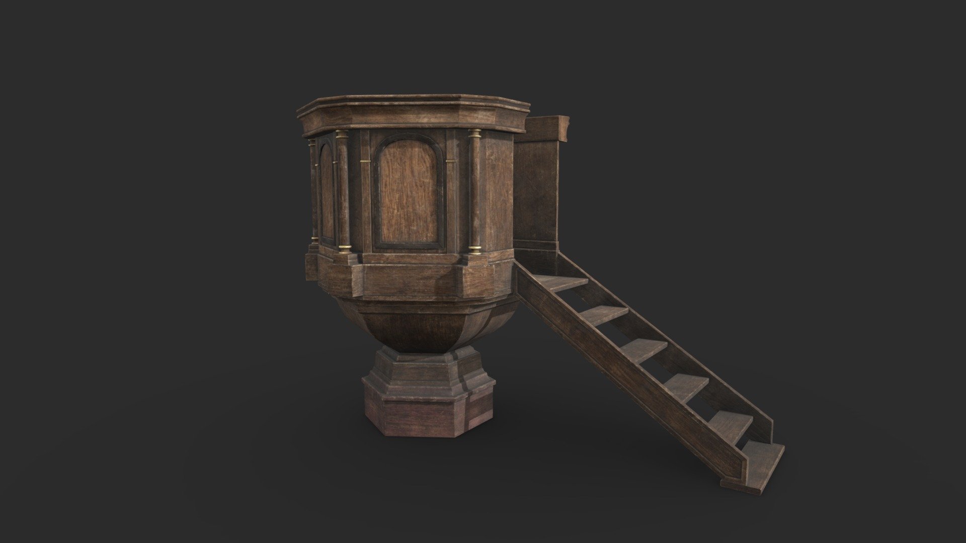 Church Pulpit - 3D model by Kamil Rochl (@rochlkamil) [8f1636e] - Sketchfab