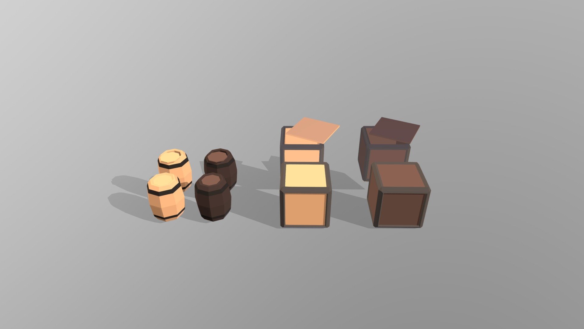 Low-Poly Container Pack - 3D model by Low-Poly (@Wxtkins) [8f165fb ...