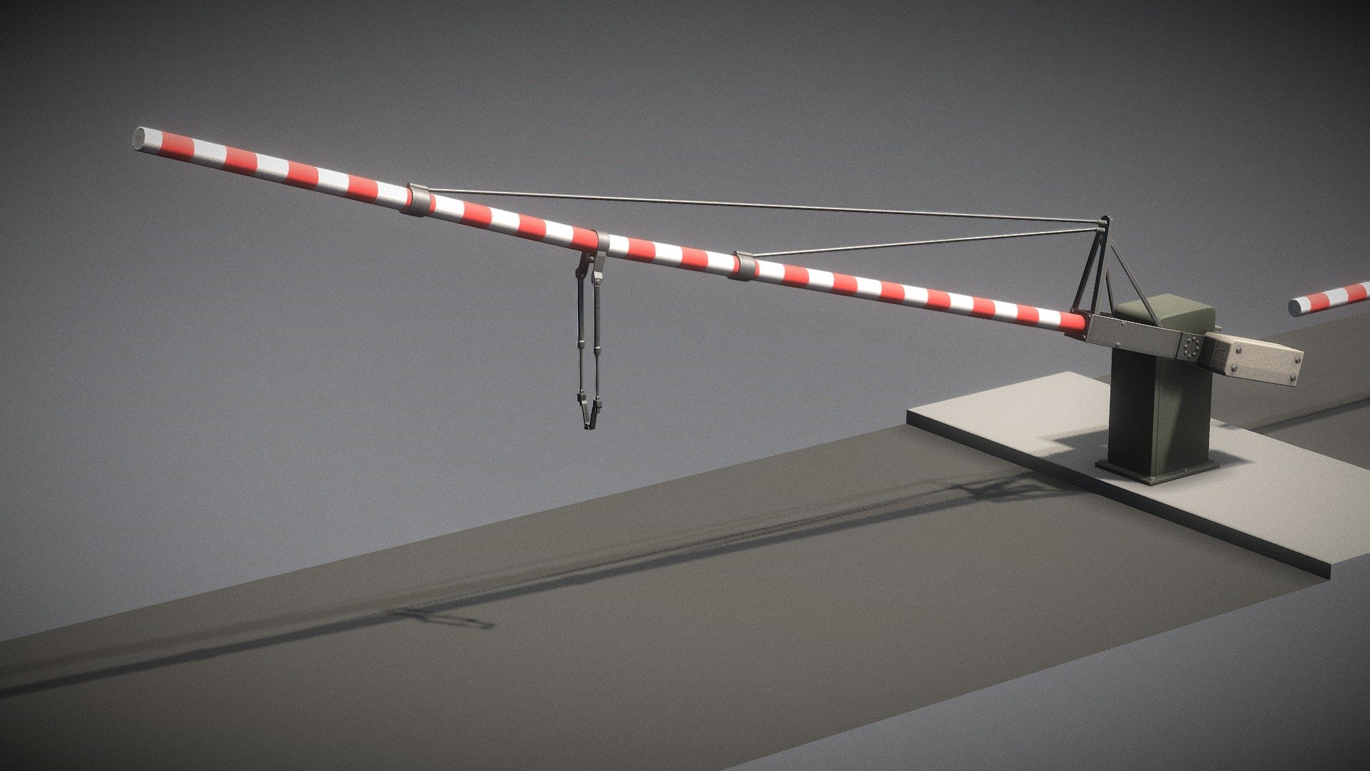 Low-Poly Railroad Barrier 7m - Buy Royalty Free 3D model by VIS-All-3D ...