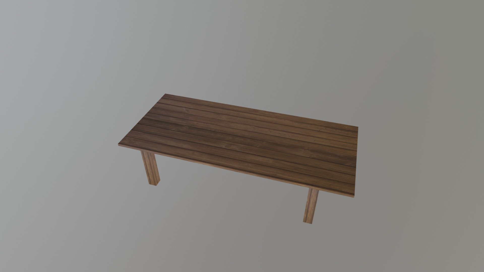 Wooden Dining Table - 3D model by Brian James Crowell (@crowell ...
