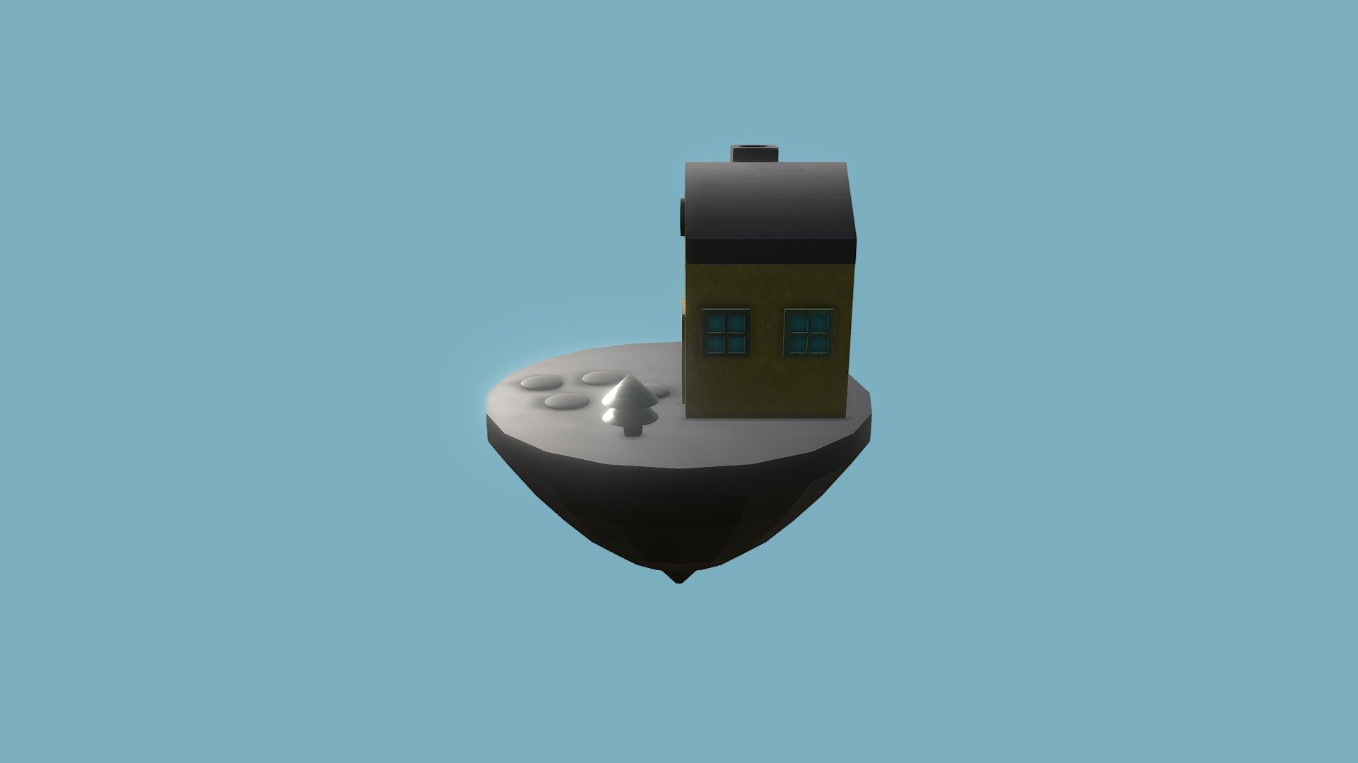 Floating House FBX - 3D model by DevilsHusky [8f1820a] - Sketchfab
