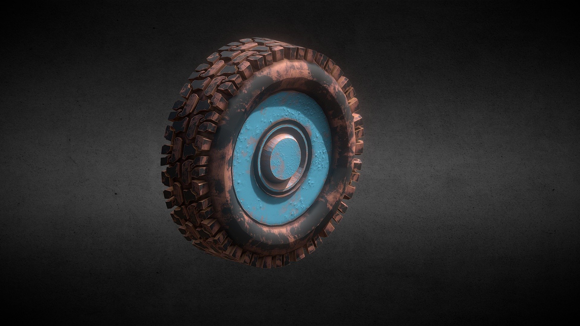 Low Poly Tire - 3D model by nicodemi [8f1877d] - Sketchfab