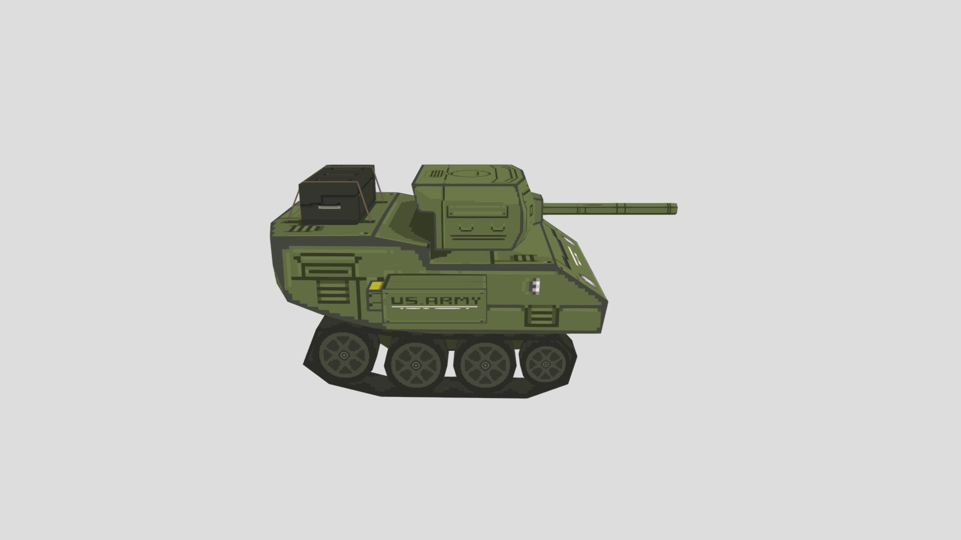 Low- Poly Tank - 3D model by 71salut [8f18b48] - Sketchfab