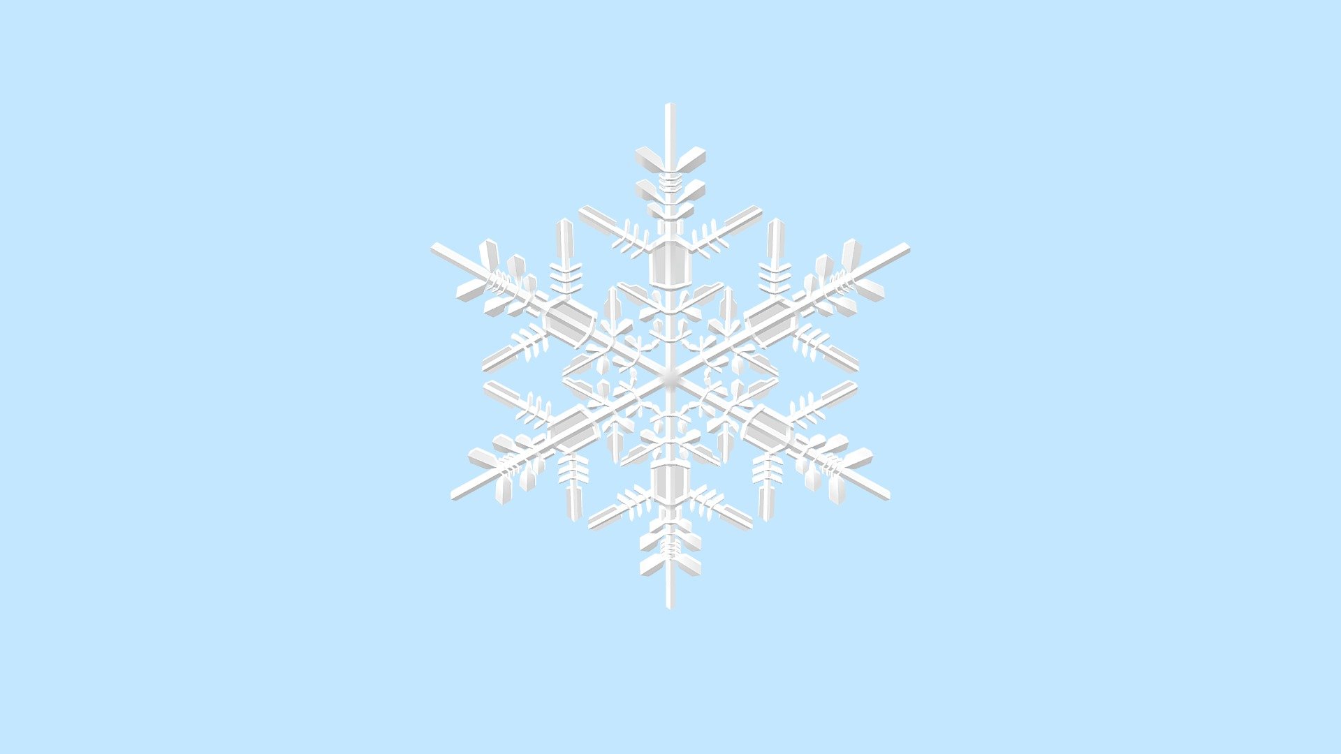 Snowflake - 3D model by JANSON (@MoCB) [8f1a8bb] - Sketchfab