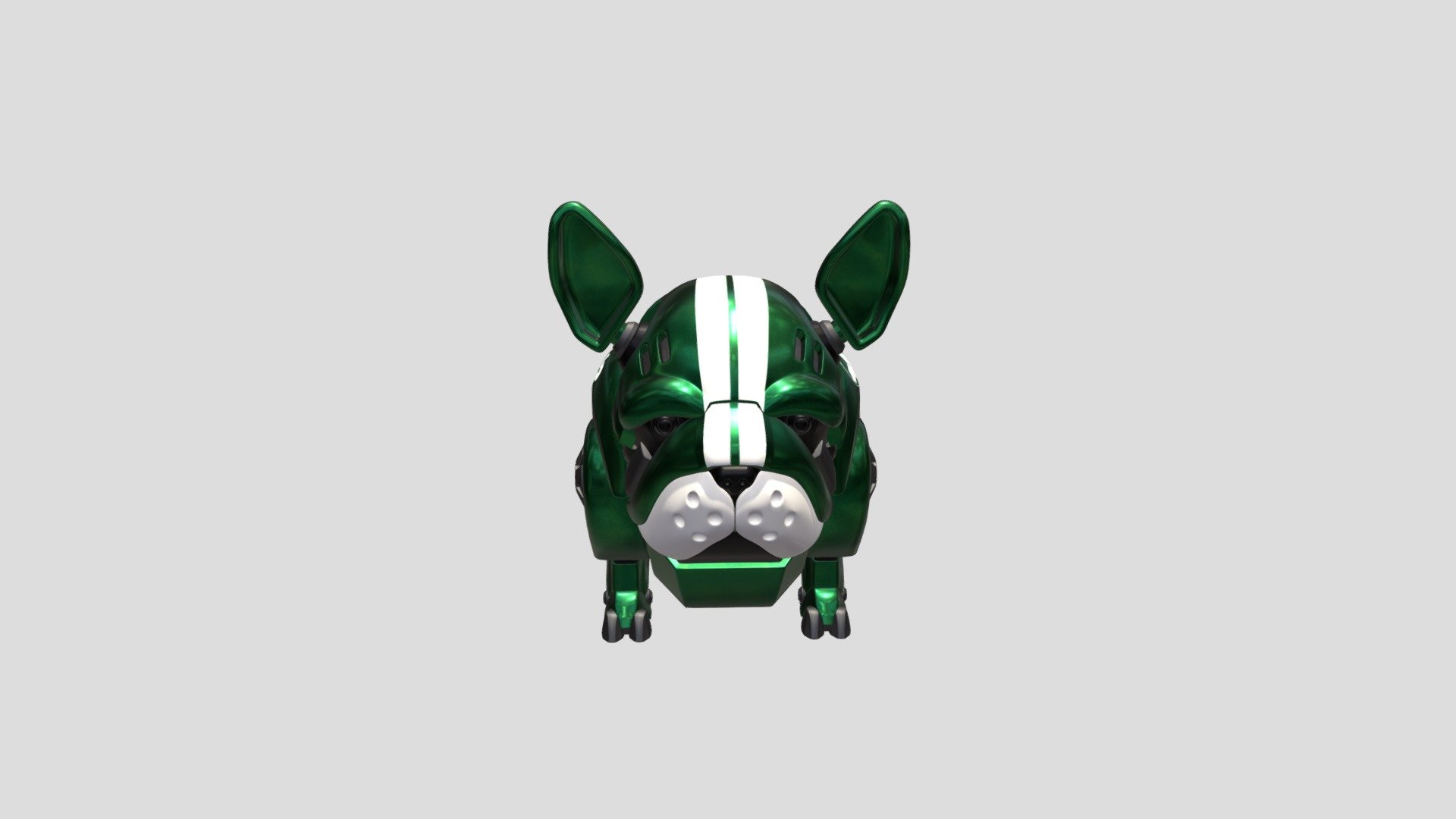 Mecha Bulldog Green - 3D model by randyclarz [8f1af5a] - Sketchfab