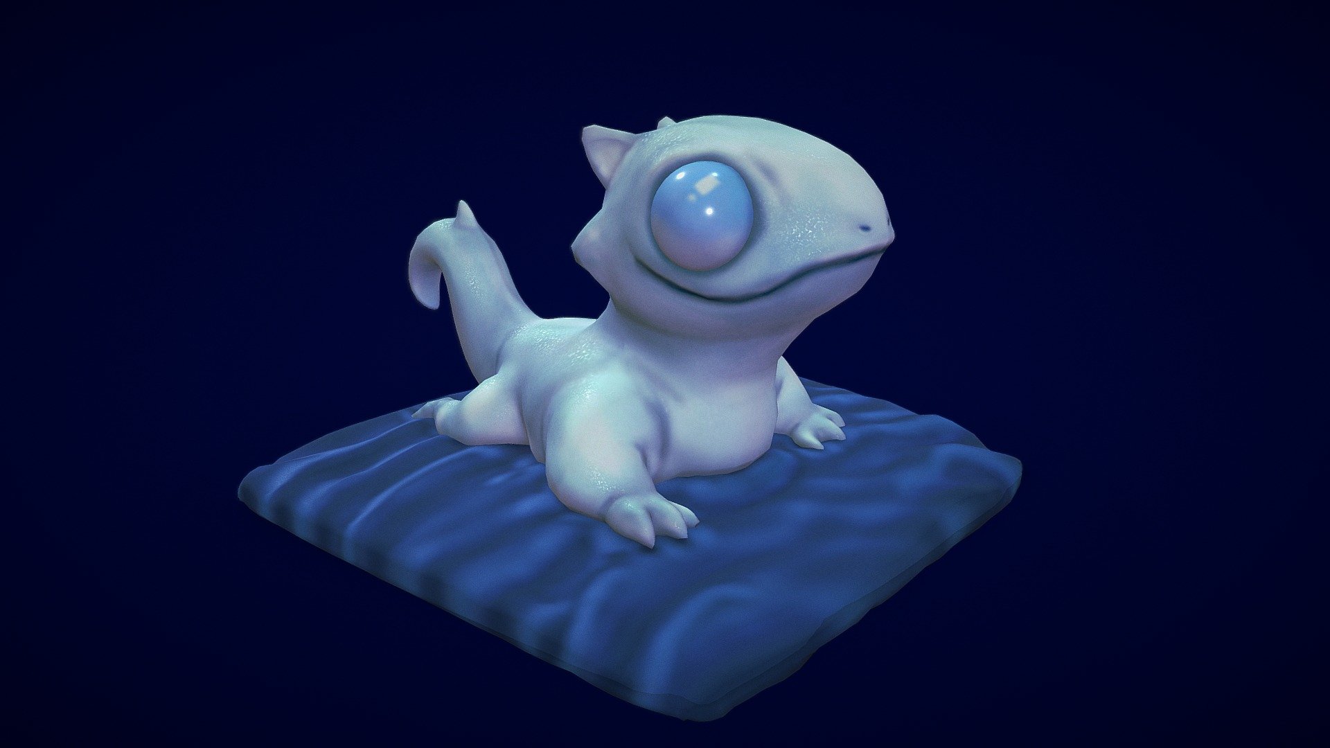 White the Dragon - 3D model by Julien Lommaert (@Crimson_King) [8f1cbf6 ...