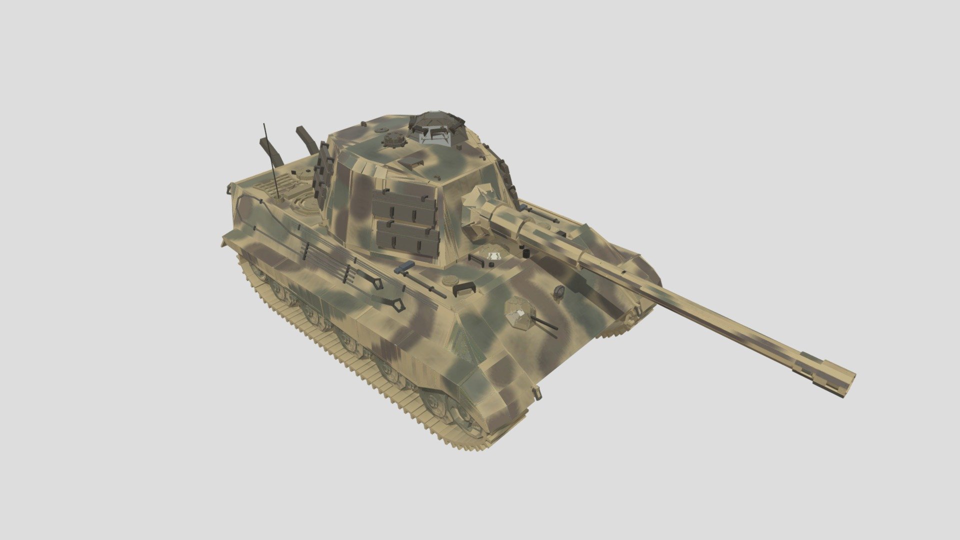 Tiger II - 3D model by john4er [8f1cd03] - Sketchfab