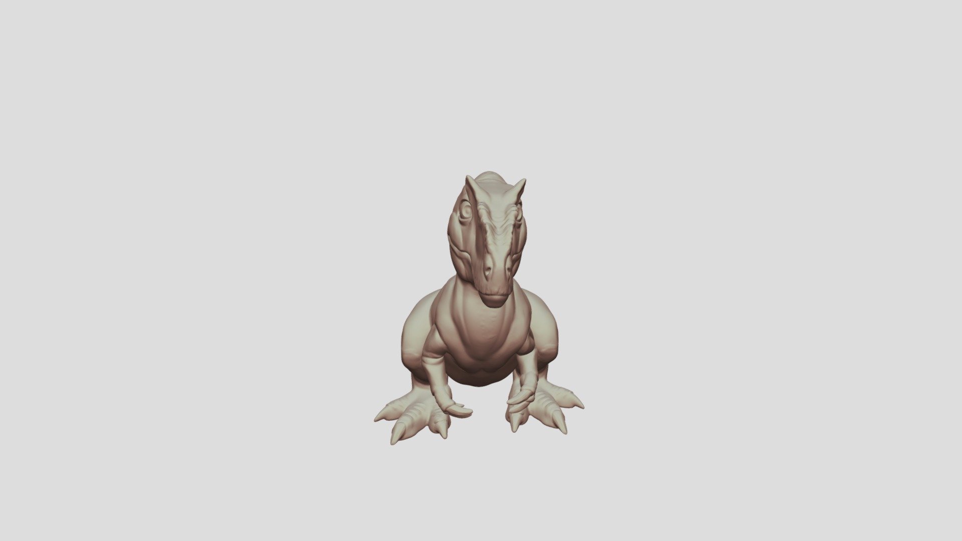 Ally the Allosaurus_cartoon 3D printable Mini - 3D model by kuzim ...